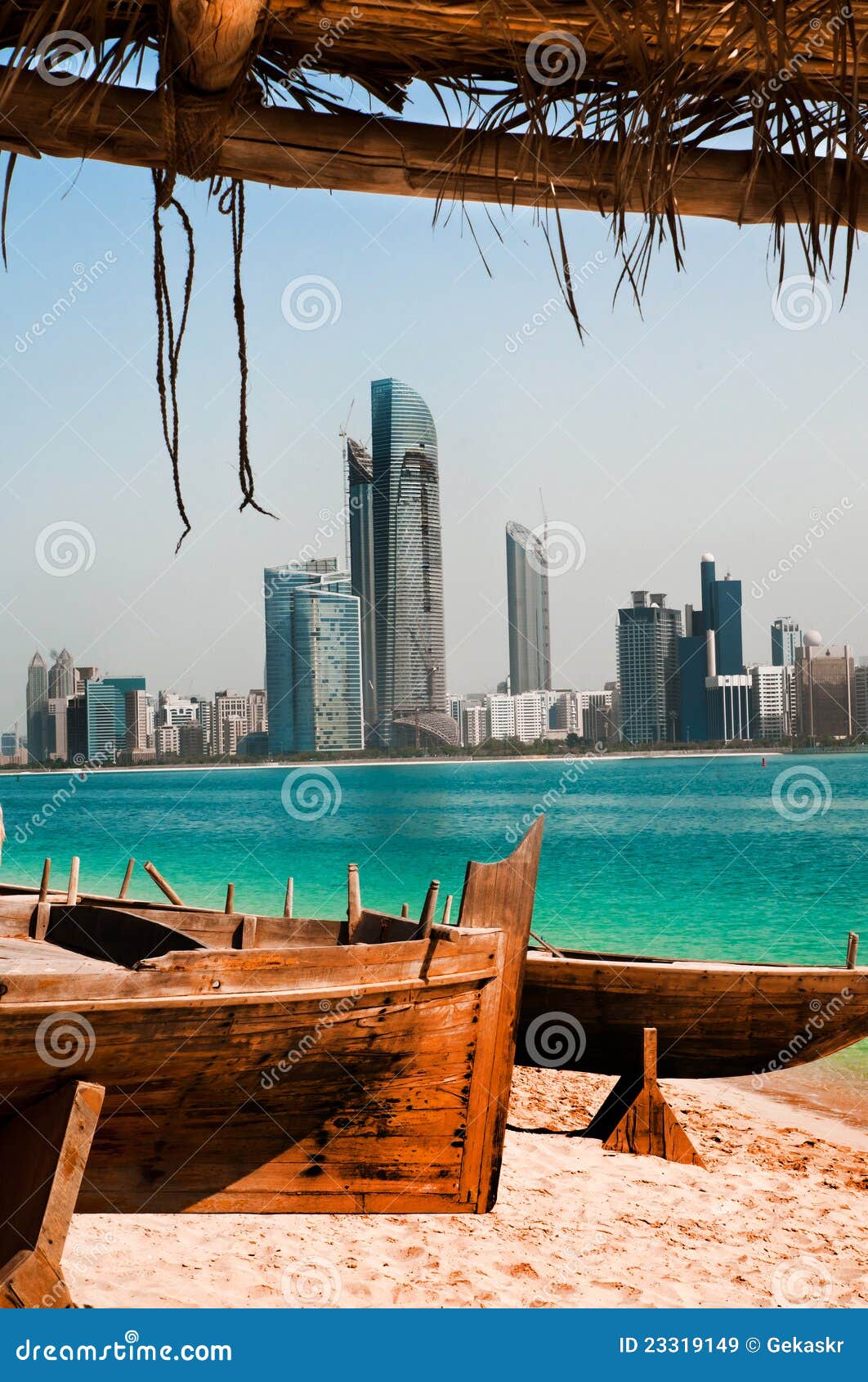 View of the Bay with Tall Buildings and Boats Stock Image - Image of ...