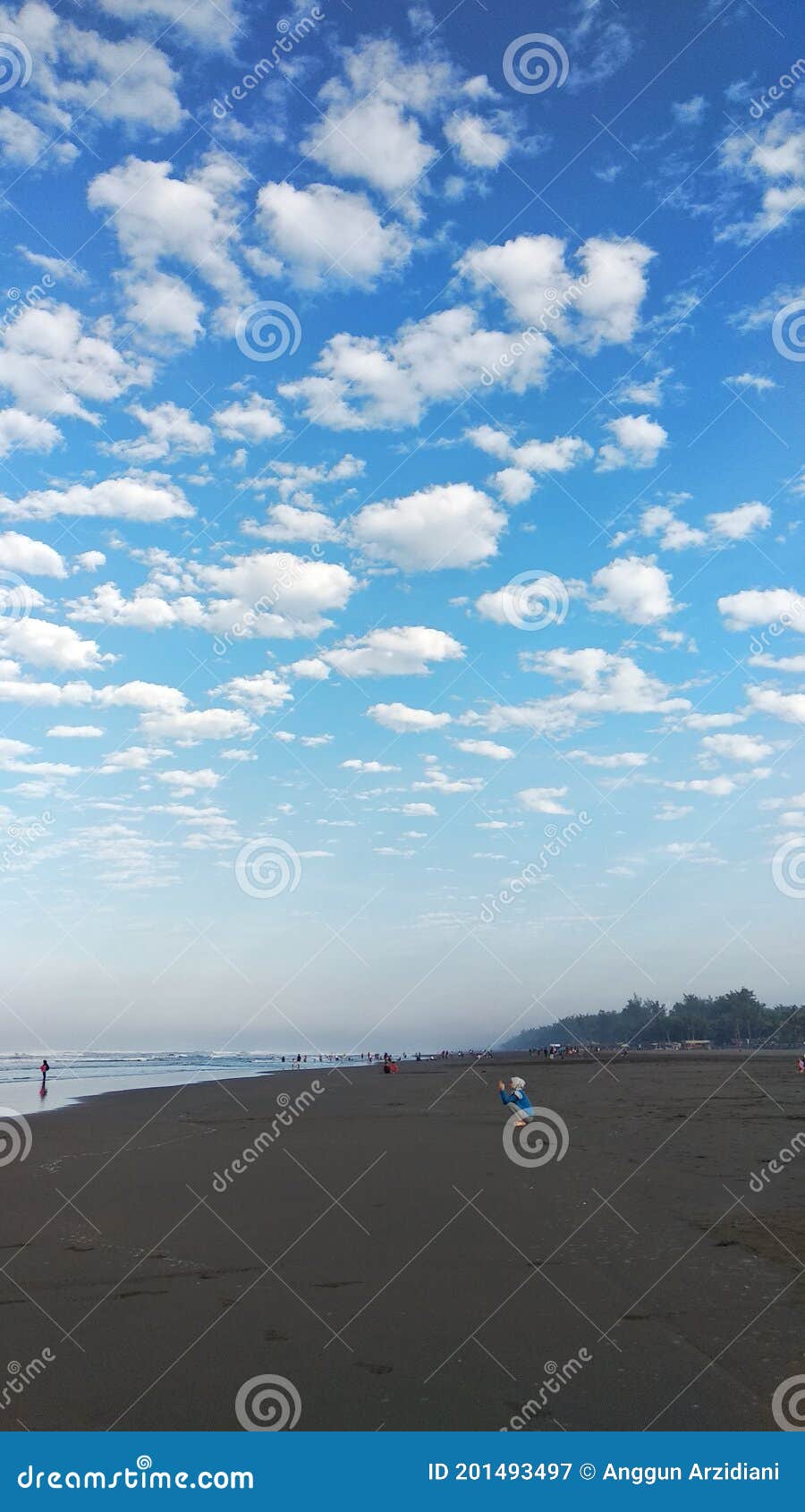 View of a Beach with Beautiful Sky Stock Image - Image of tower, beach ...