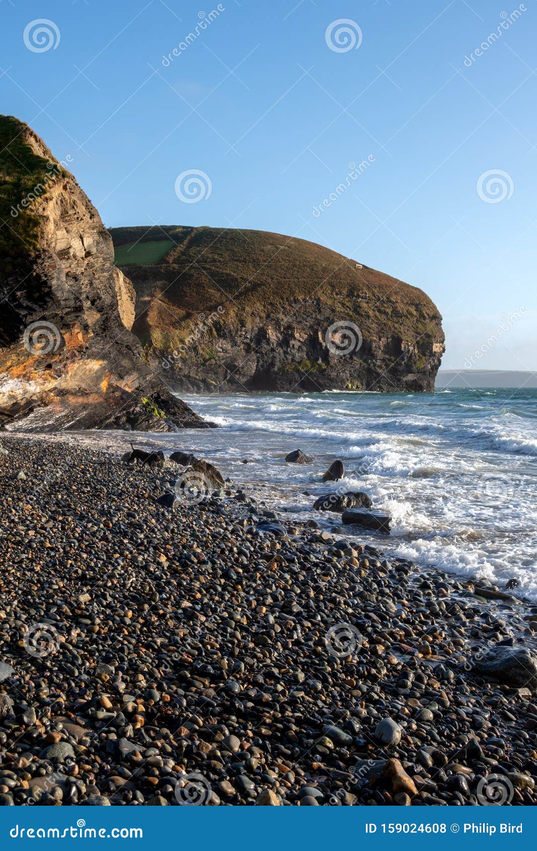 View of the Beach at Druidston Haven in Pembrokeshire Stock Photo ...