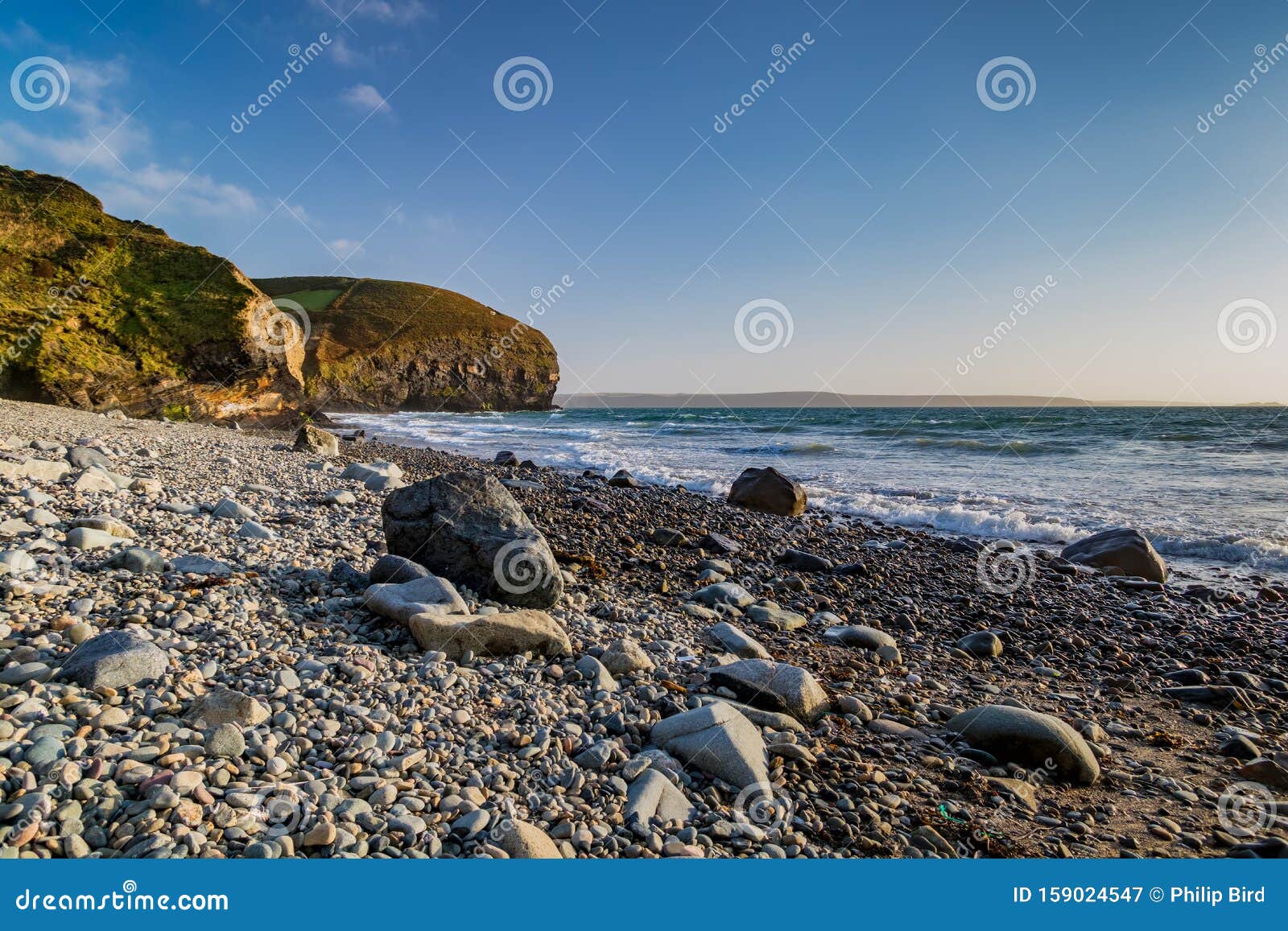 View of the Beach at Druidston Haven in Pembrokeshire Stock Image ...