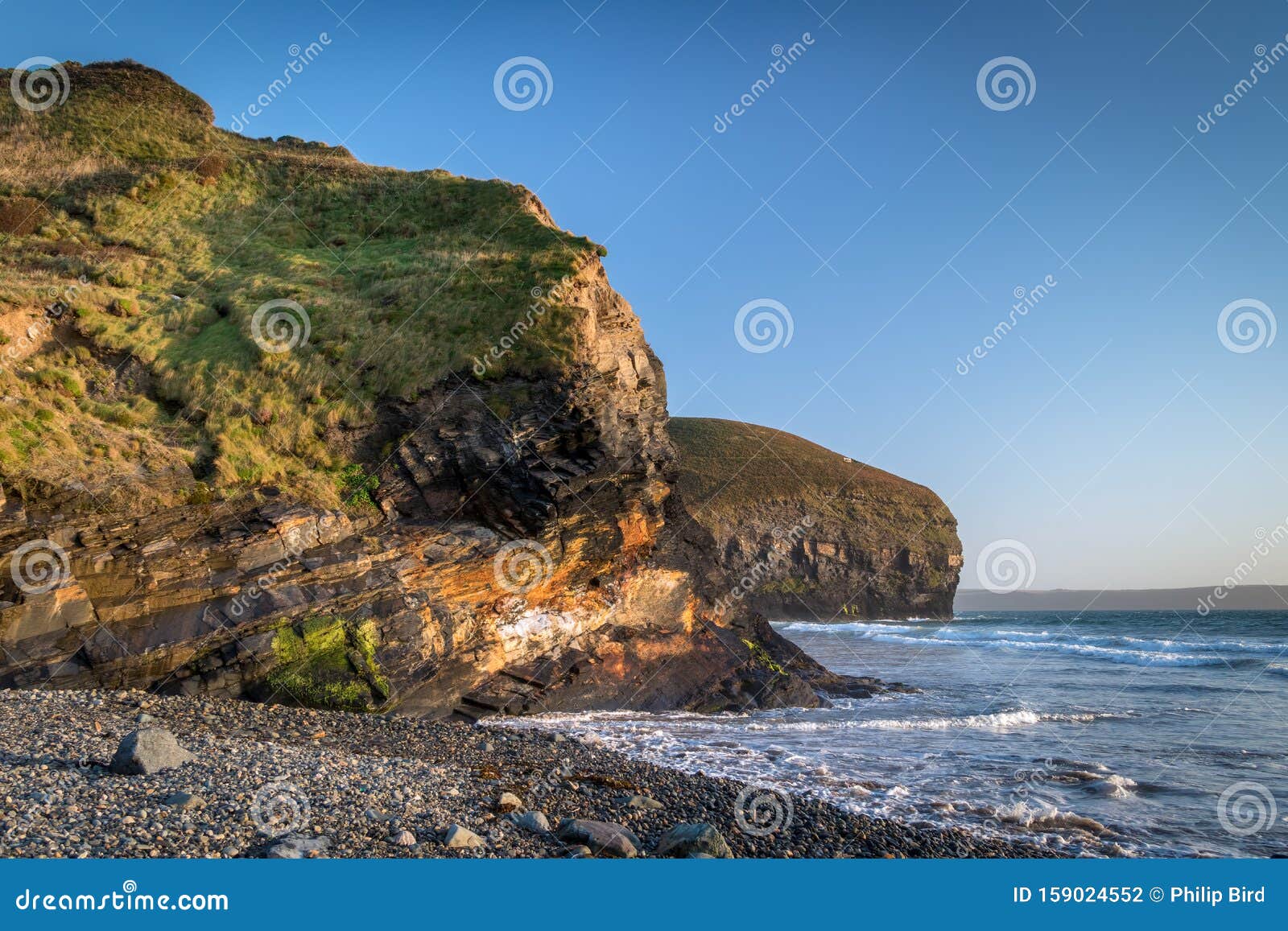 View of the Beach at Druidston Haven in Pembrokeshire Stock Photo ...