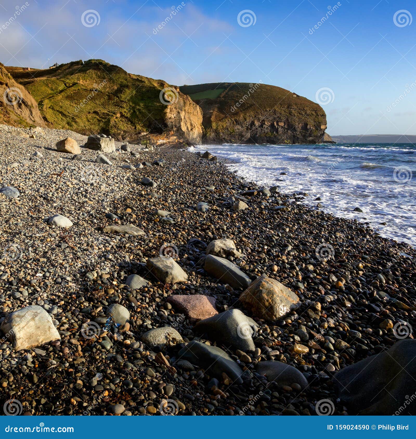 View of the Beach at Druidston Haven in Pembrokeshire Stock Photo ...