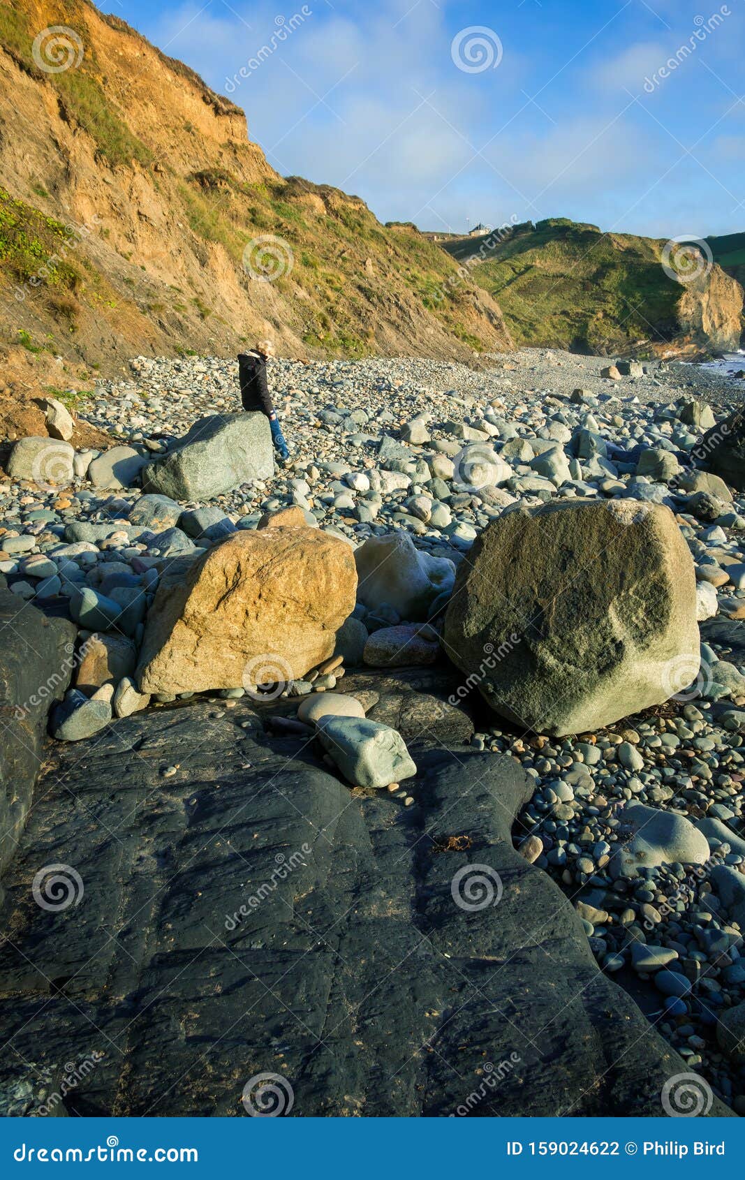 View of the Beach at Druidston Haven in Pembrokeshire Stock Photo ...