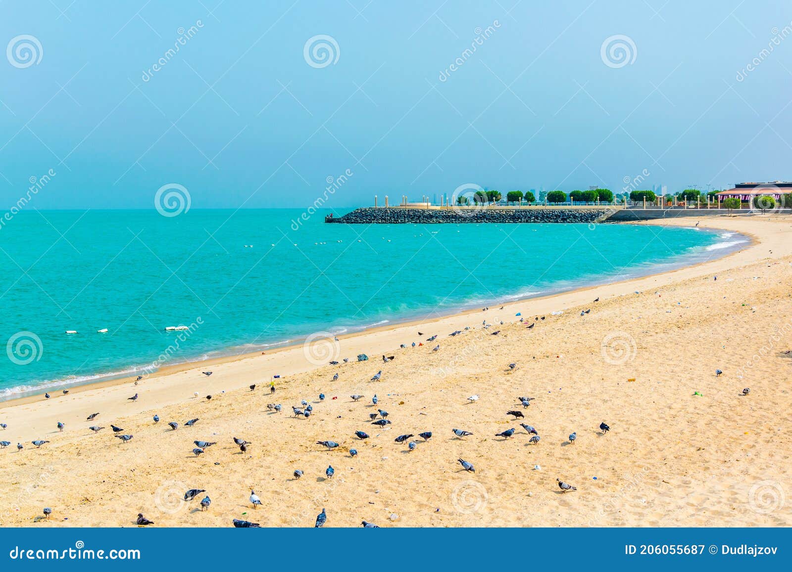 View of a Beach in the Kuwait City Stock Image - Image of leisure ...