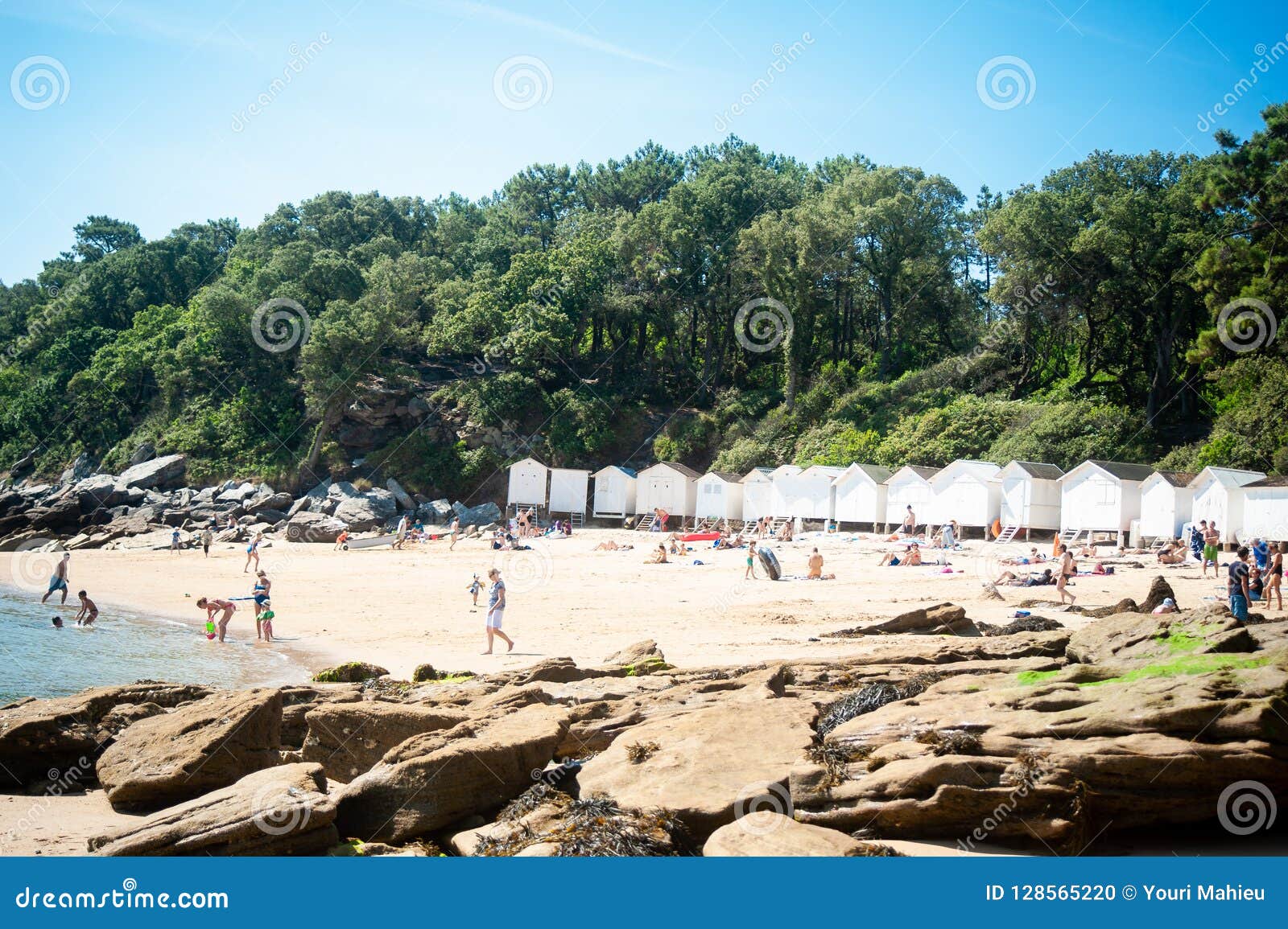 View on the Beach of L` Anse Rouge Editorial Image - Image of loire ...