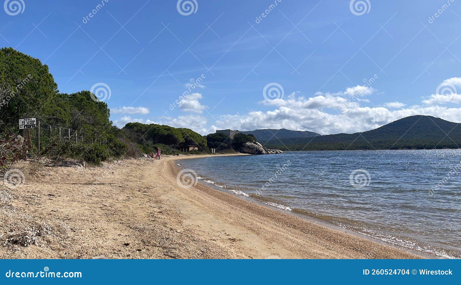 View of the Beach and the Sea in France Stock Photo - Image of ocean ...