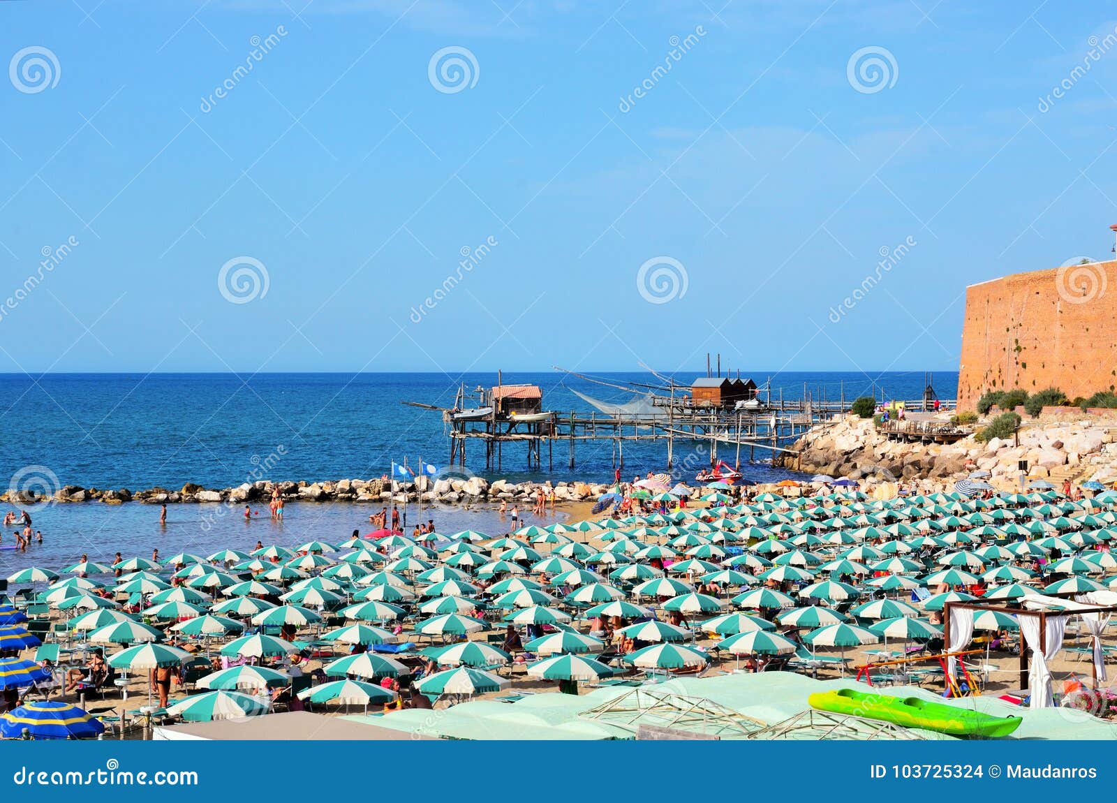 Termoli, Molise, Italy stock photo. Image of leisure - 103725324