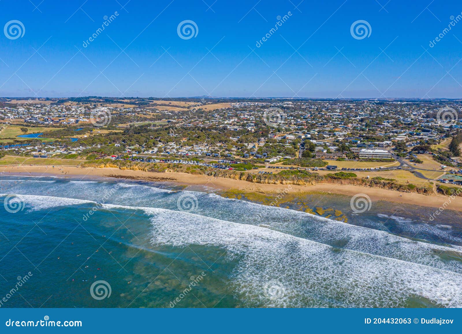 View of a Beach at Torquay, Australia Stock Image - Image of nature ...
