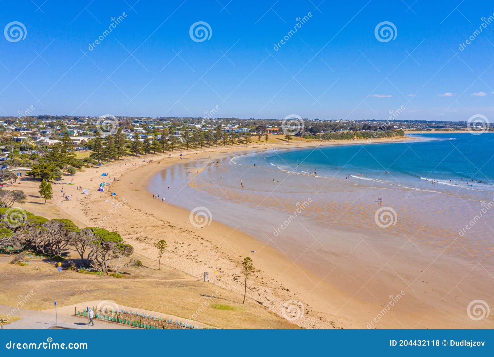 View of a Beach at Torquay, Australia Stock Photo - Image of ocean ...