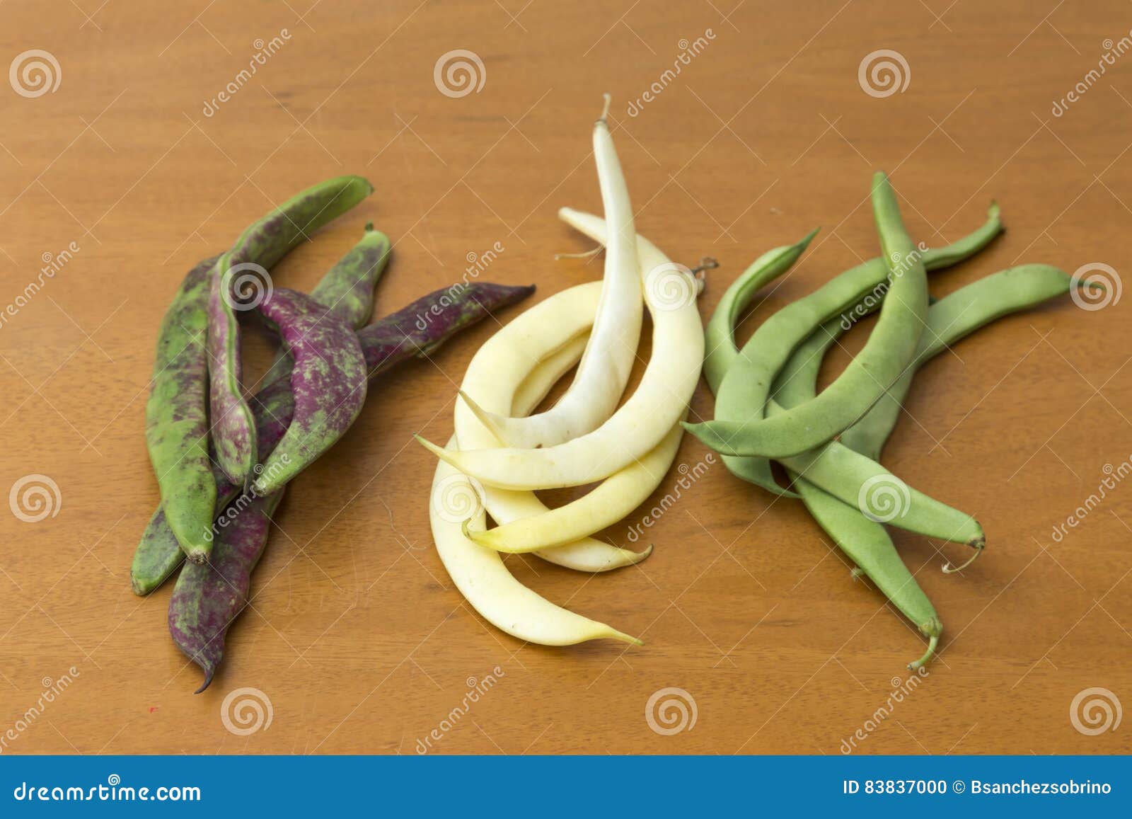 View of Bean Pods of Different Types and Colors Stock Photo - Image of ...
