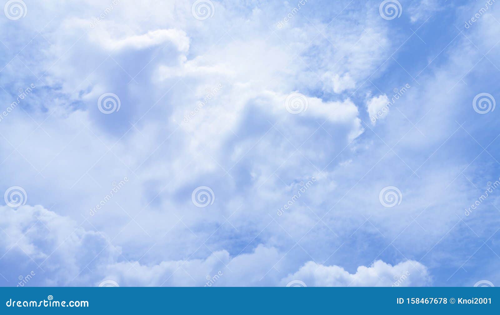 The View of the Beautiful Blue Sky with Clouds. Stock Photo - Image of ...