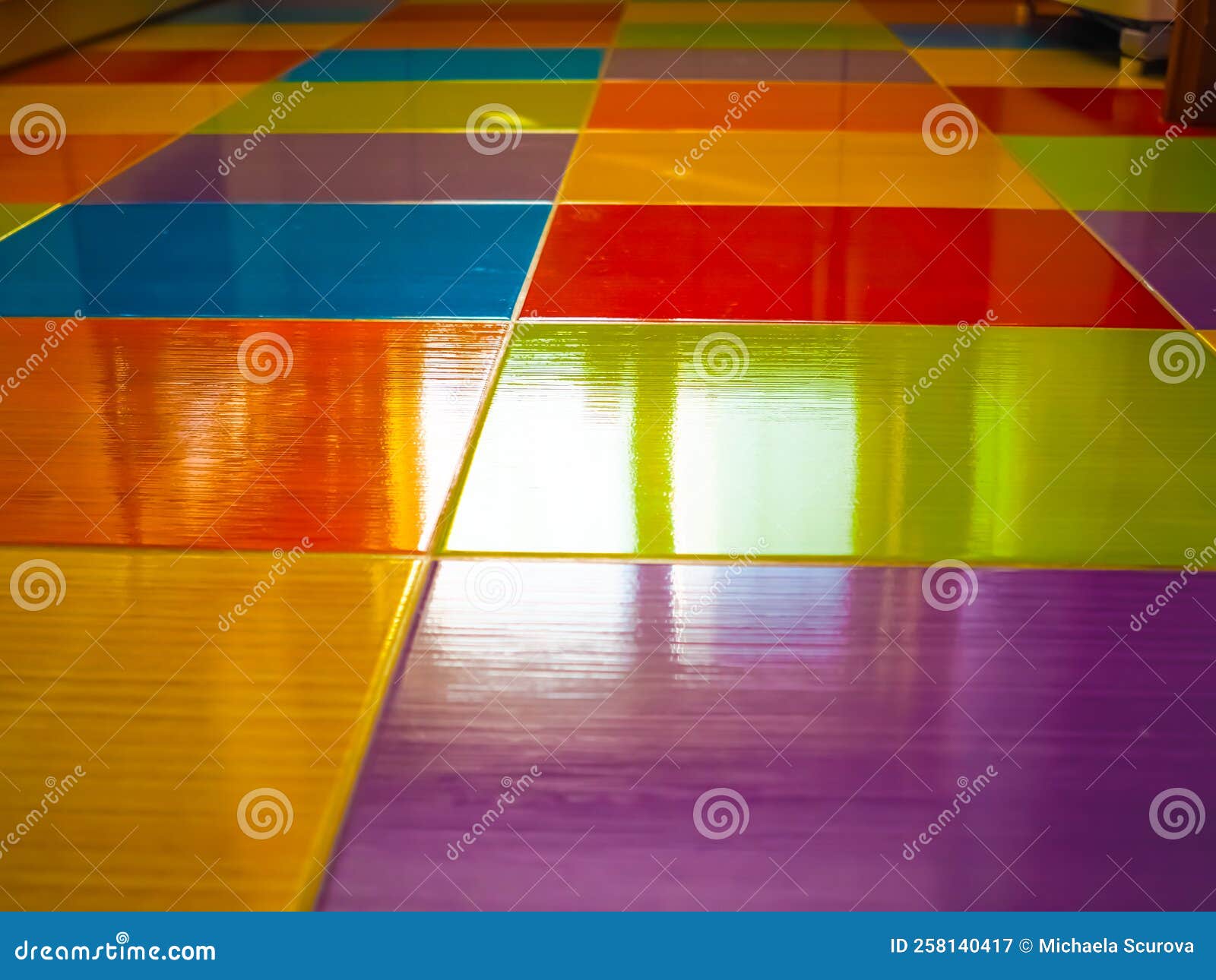 Beautiful Cheerful Multi-colored Floor Stock Image - Image of wall ...