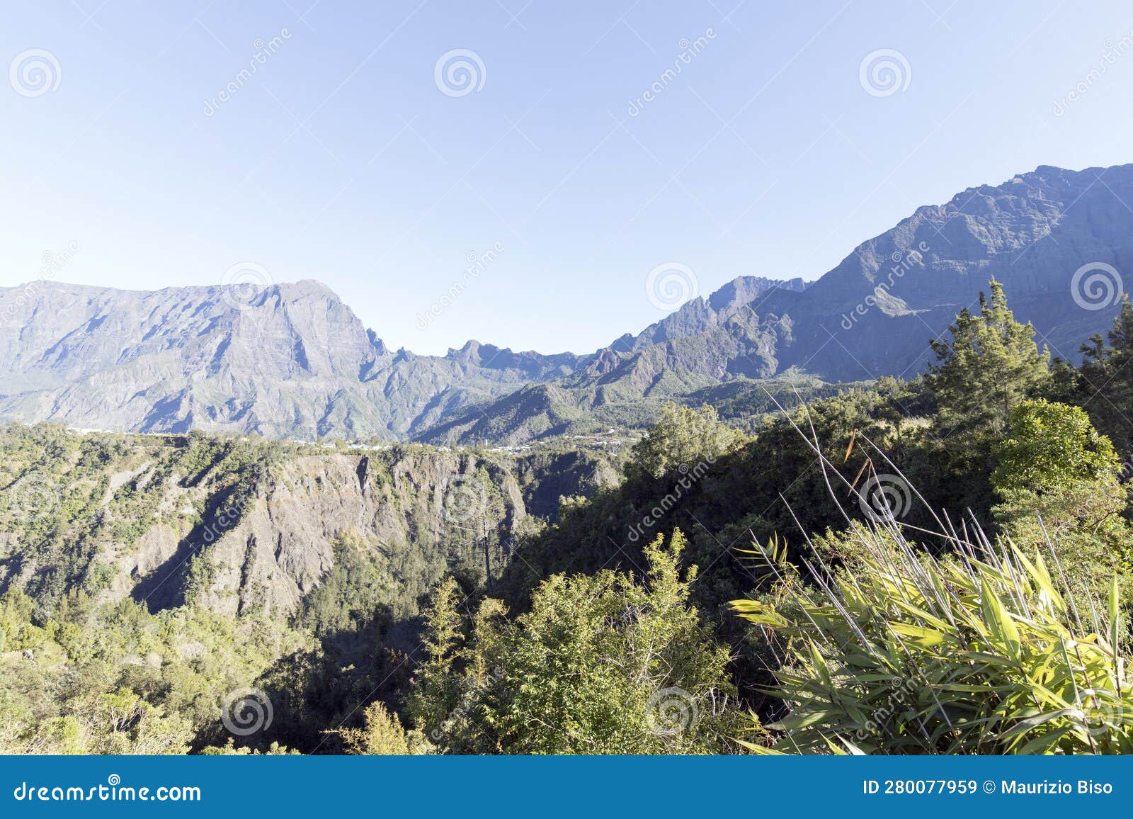 View of Beautiful Cirque Landscape Stock Image - Image of scenic ...