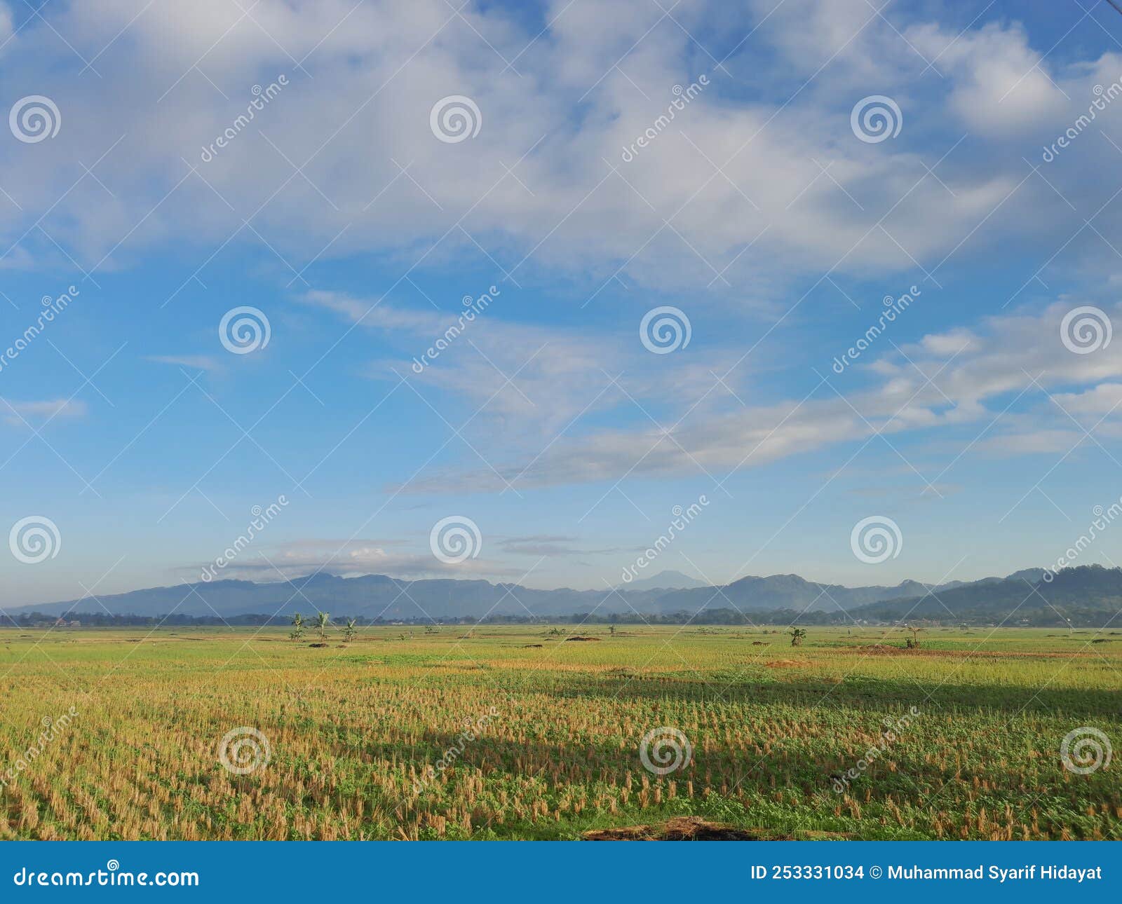 View of Beautiful Countryside in Central Java - Indonesia Stock Photo ...