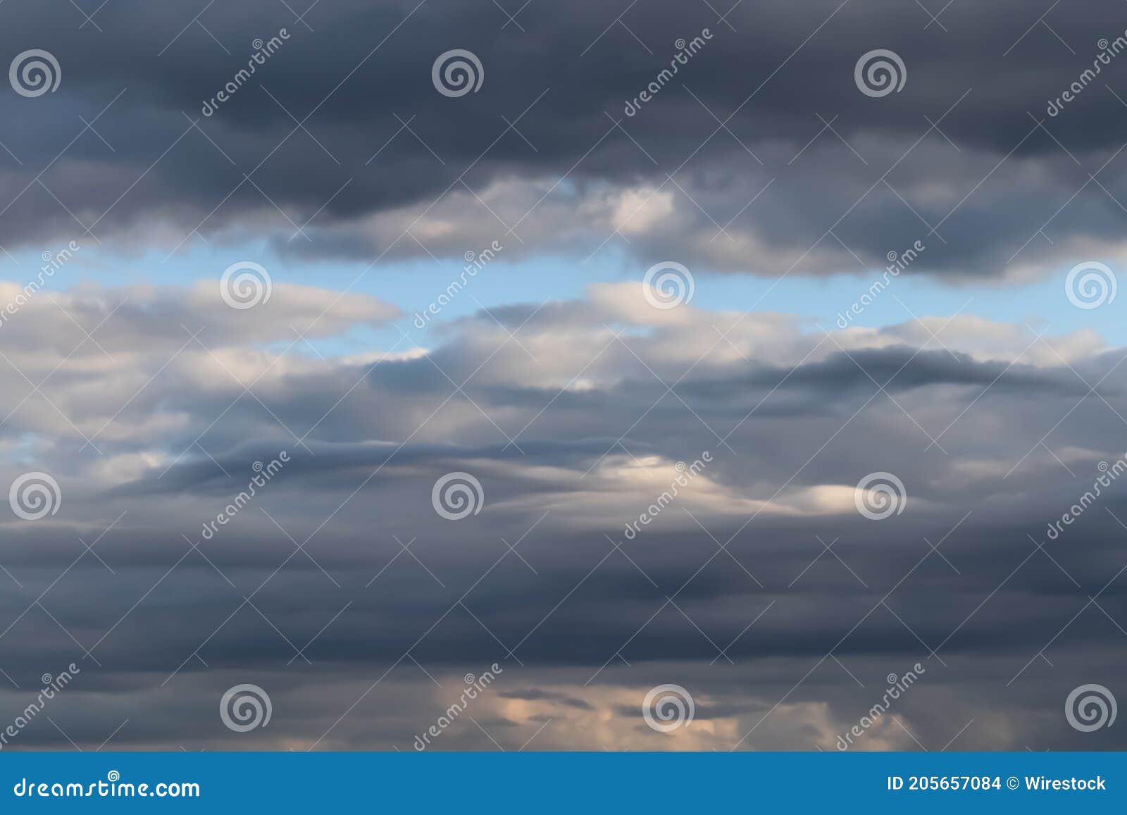 View of Beautiful Dark Clouds in the Sky Stock Photo - Image of scene ...