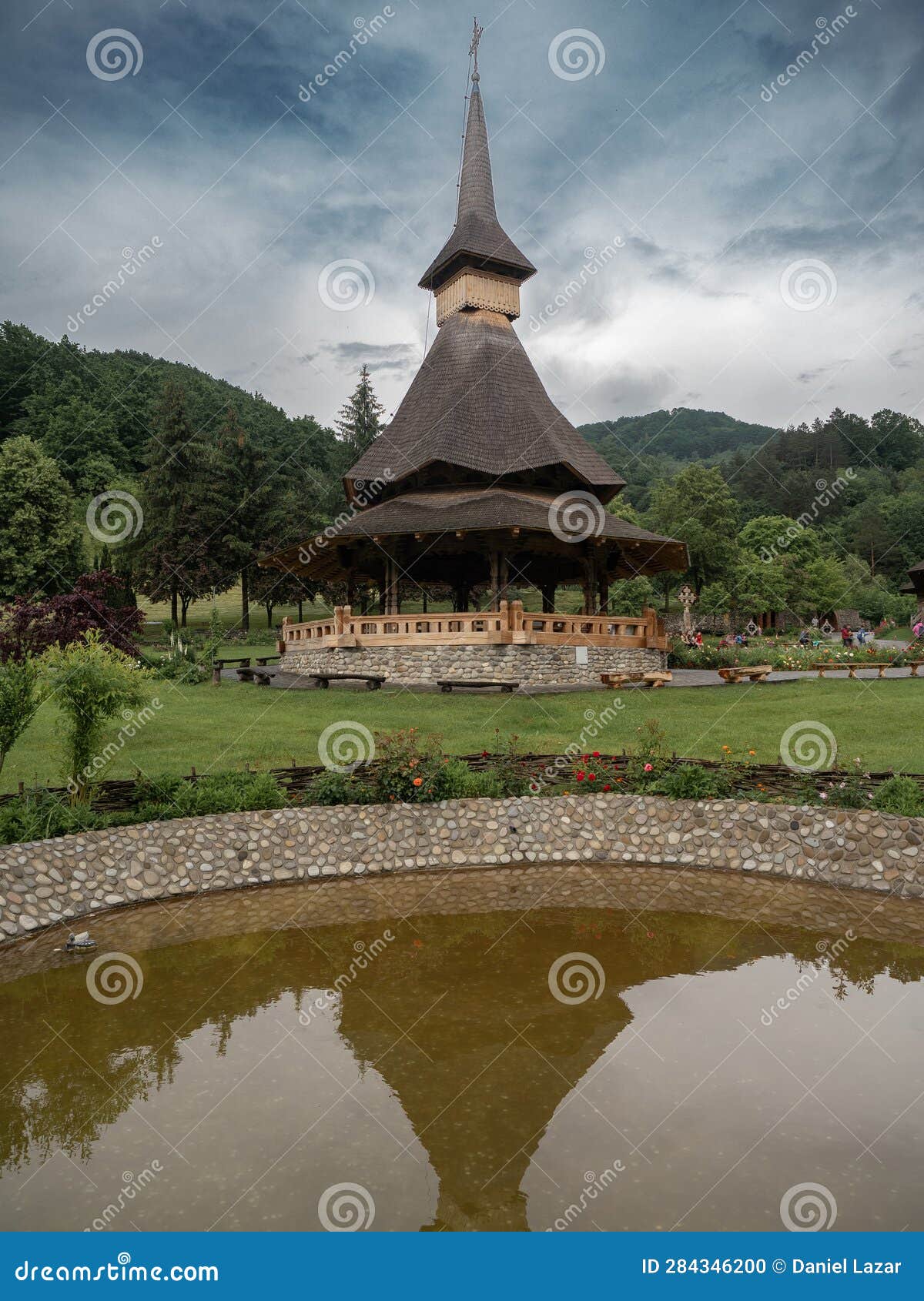 Barsana Monastery Complex in Maramures Romania Stock Photo - Image of ...