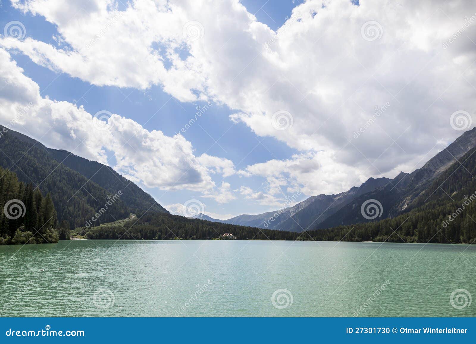 View of Beautiful Mountain Lake in Italian Alps. Stock Photo - Image of ...
