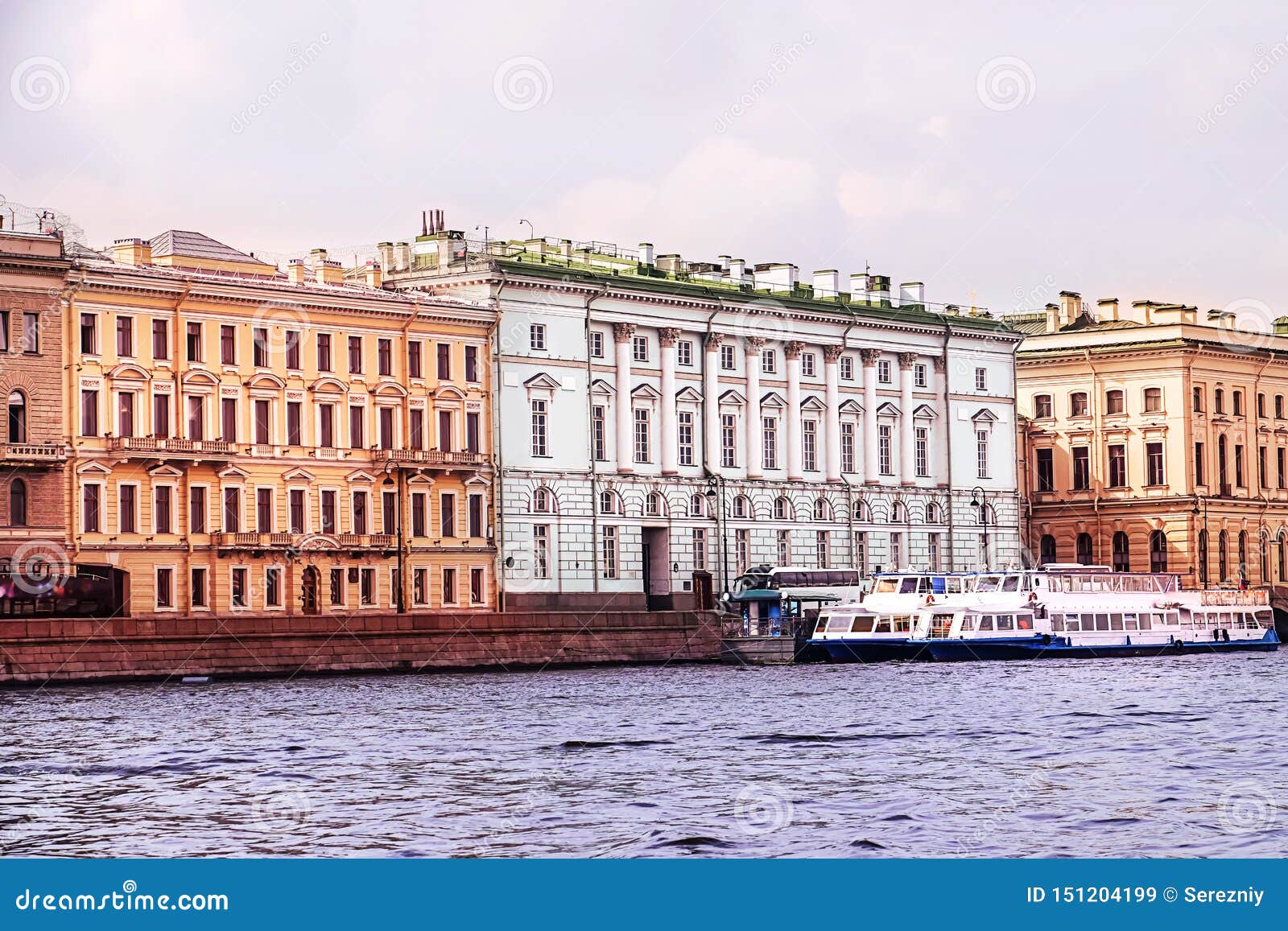 View on Beautiful Old City from River Stock Image - Image of transport ...