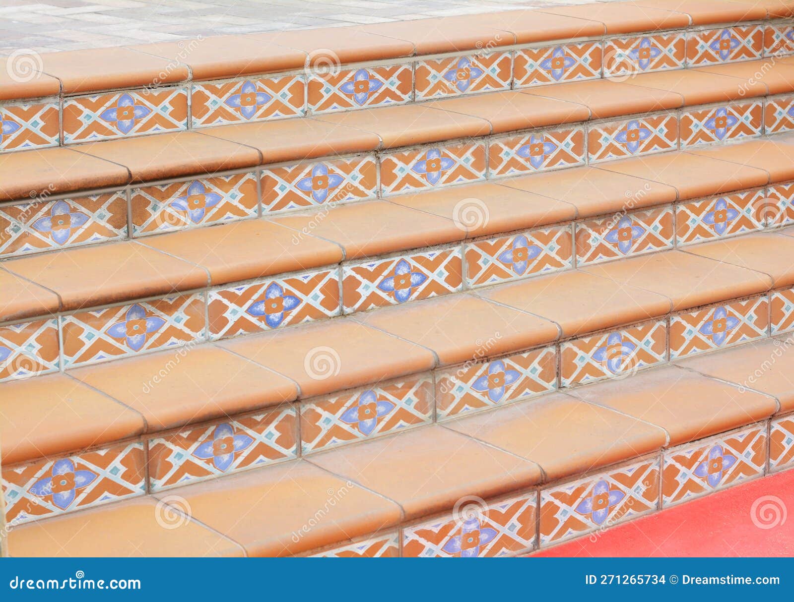 View of Beautiful Stairs with Pattern Outdoors Stock Photo - Image of ...