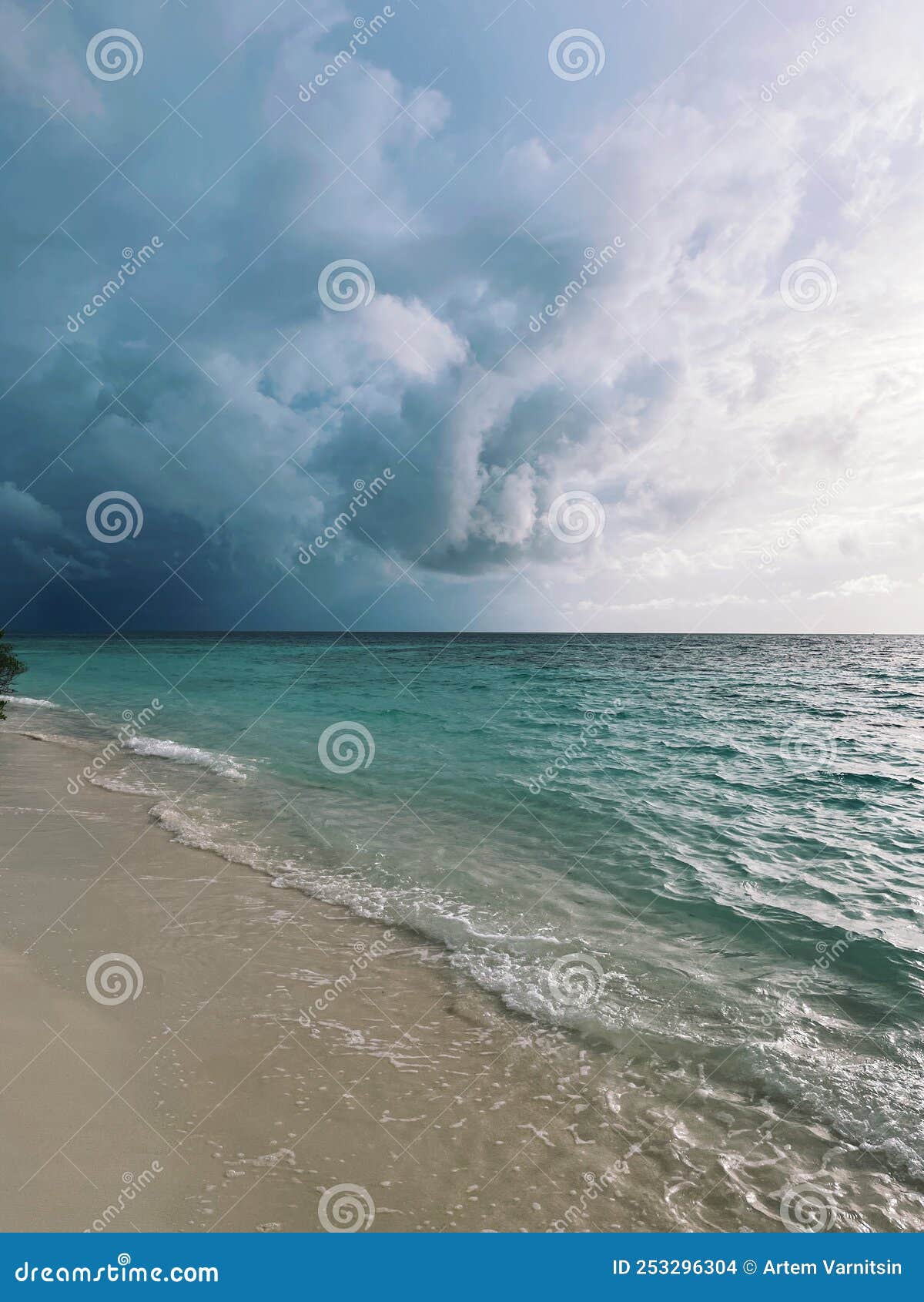View on a Beautiful Sunset with Thunder Clouds Stock Photo - Image of ...