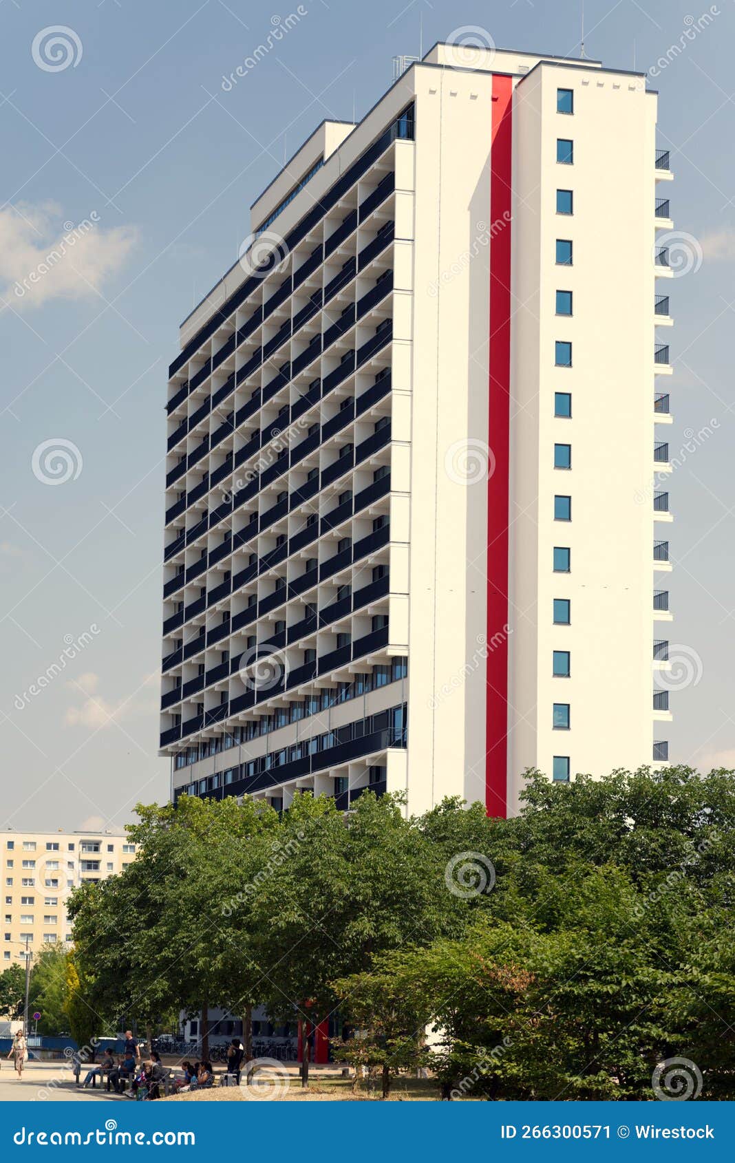 View of Beautiful Tall Buildings in Halle Stock Image - Image of view ...