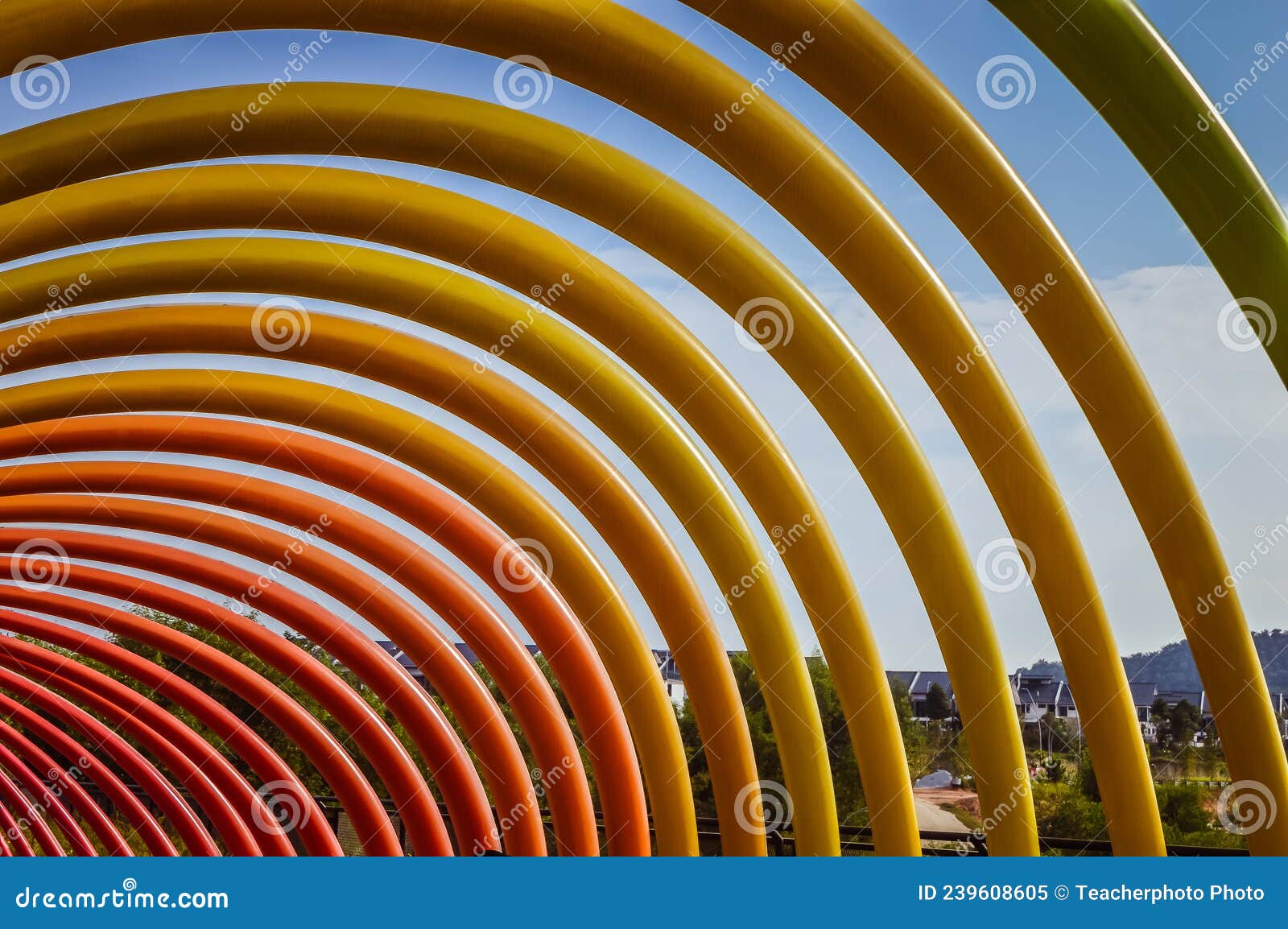 View of Beautiful Walkway Metal Sheet Pattern Structure Editorial Image ...