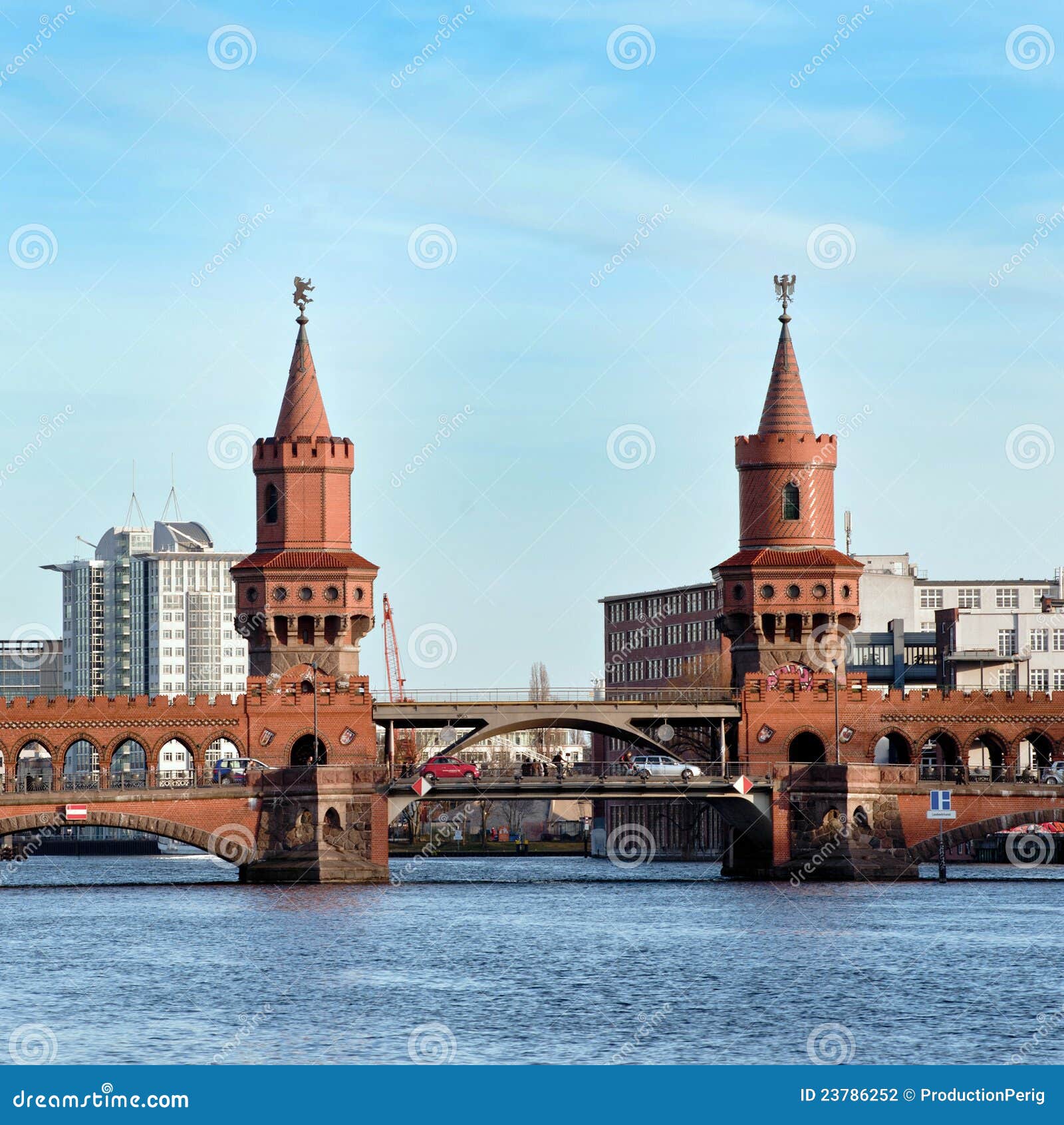 View of a Beautifull Bridge in Berlin - Germany Stock Photo - Image of ...