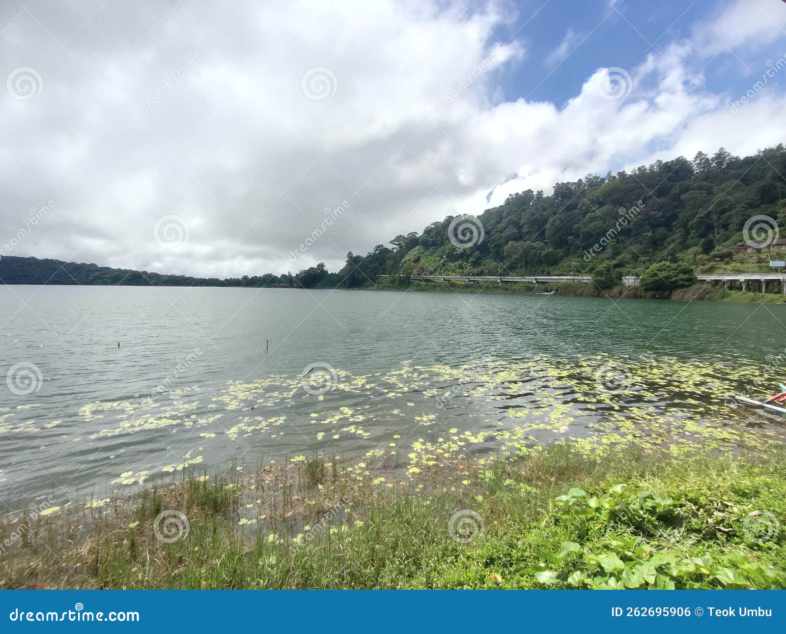 View of Bedugul Lake in Bali Stock Photo - Image of lake, bali: 262695906