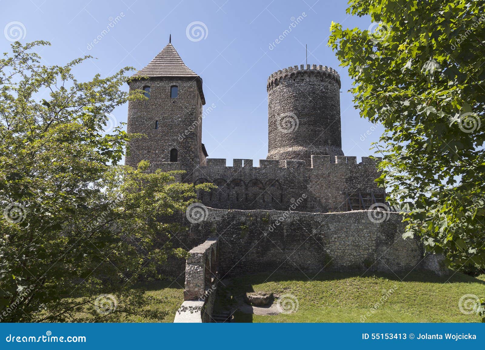 View on Bedzin Castle in Poland, Stock Image - Image of ancient ...