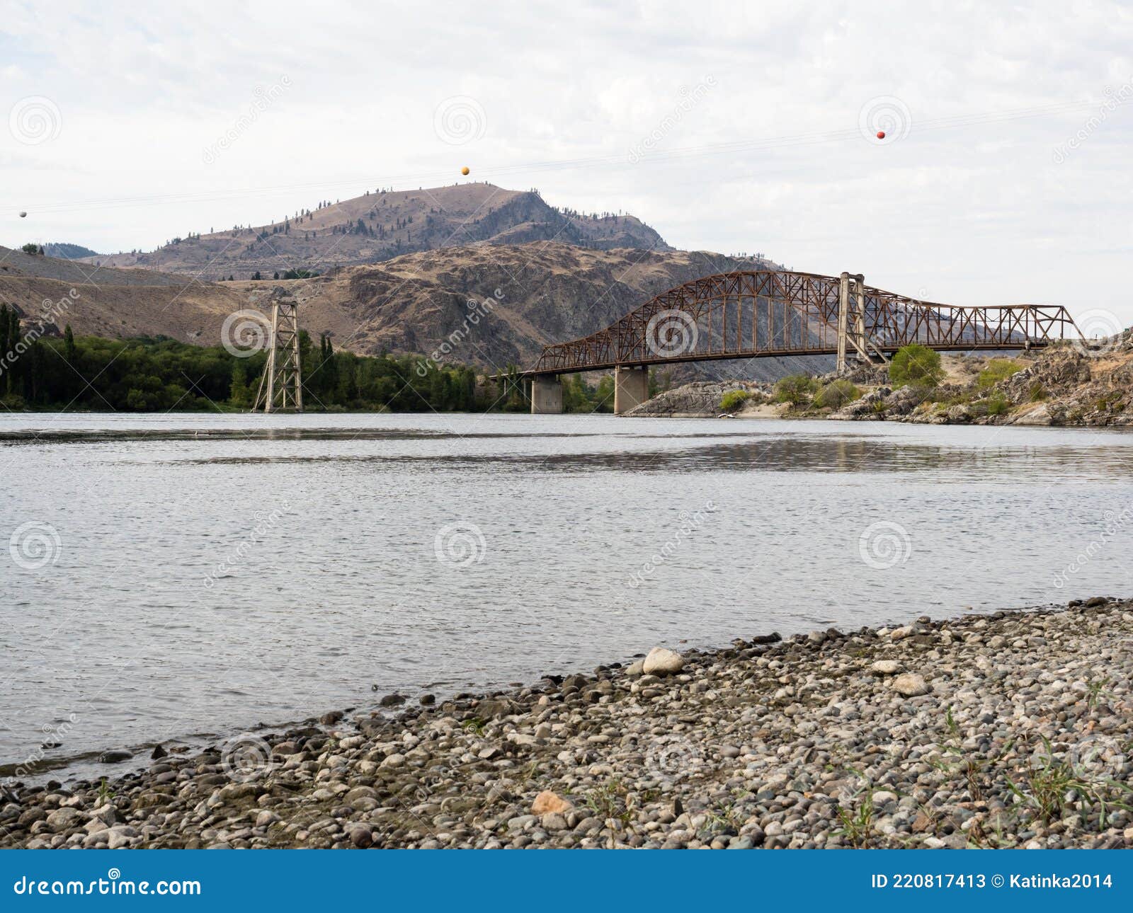 View of Beebe Bridge from Beebe Bridge Park Stock Image - Image of ...