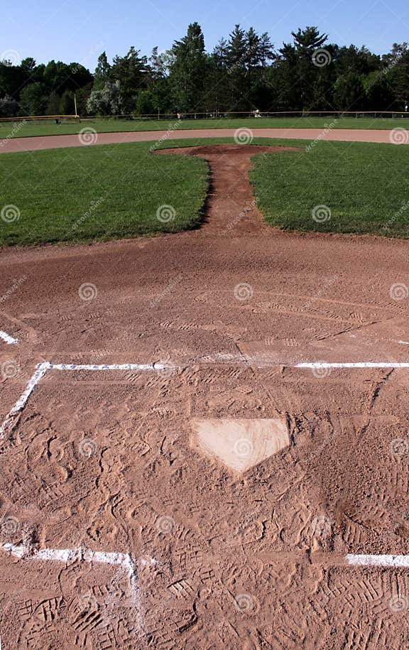 View from Behind Home Plate Stock Image - Image of compete, catch: 14846391
