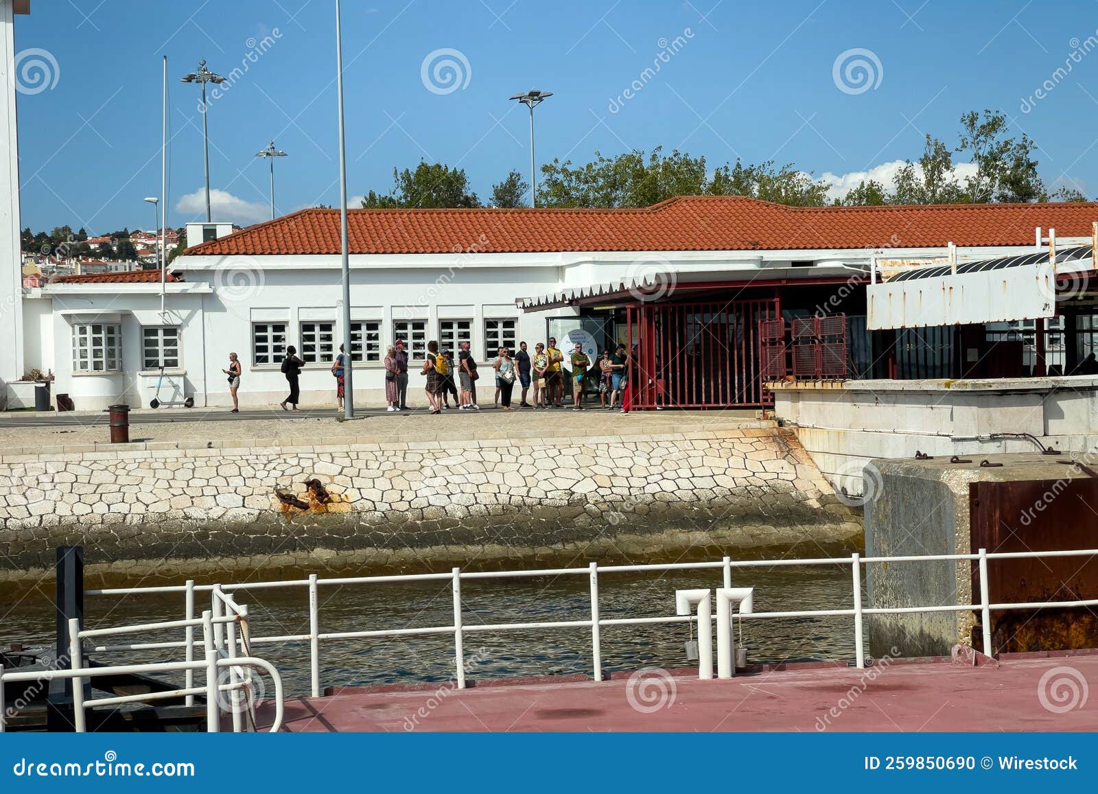 View of Belem S Small Harbor in Lisbon Editorial Image - Image of ...