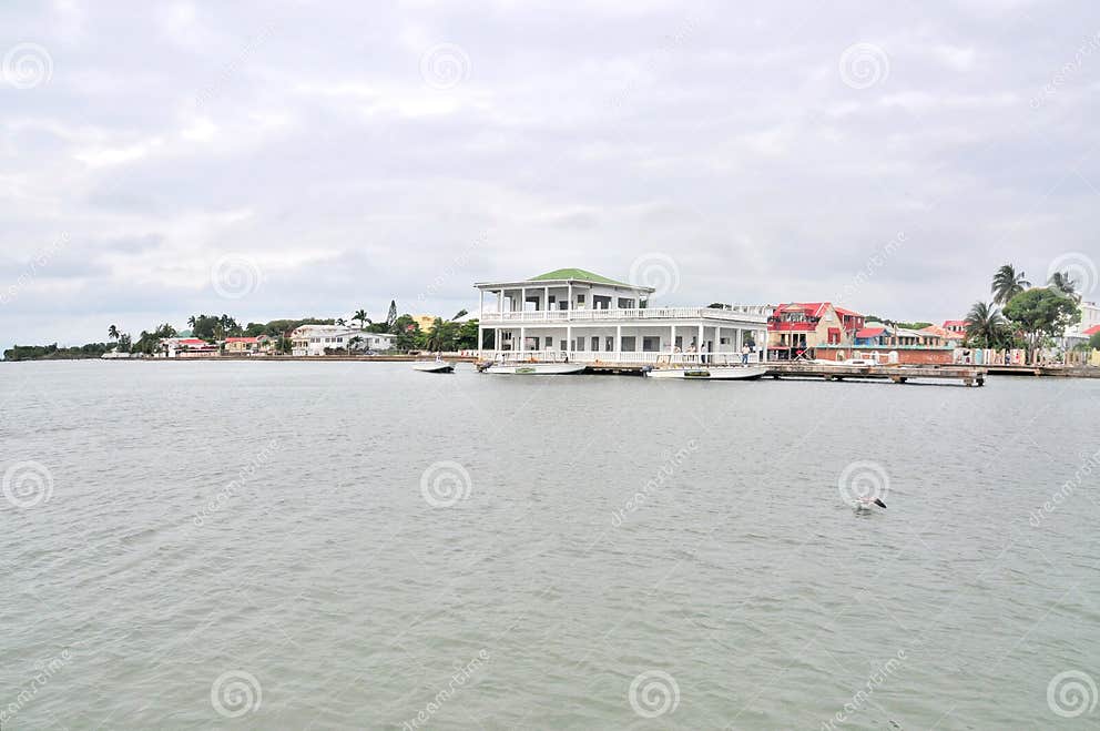 View of Belize city stock photo. Image of harbour, downtown - 342808916
