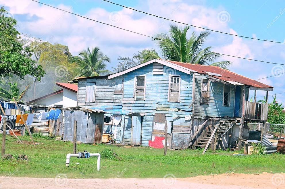 View of Belize City from the Belize River Stock Photo - Image of travel ...