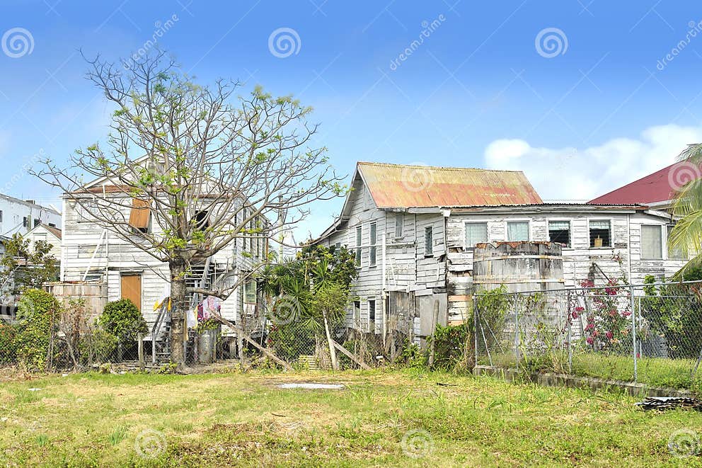 View of Belize City from the Belize River Stock Photo - Image of ...