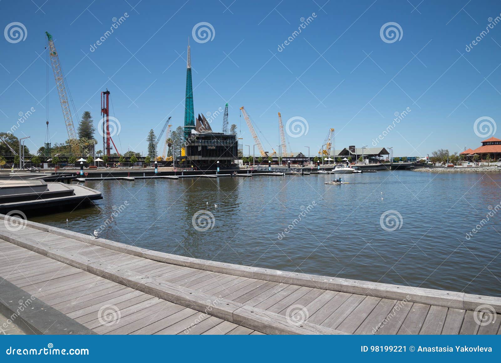 The View of the Bell Tower and Barrack Square Under Redevelopment ...