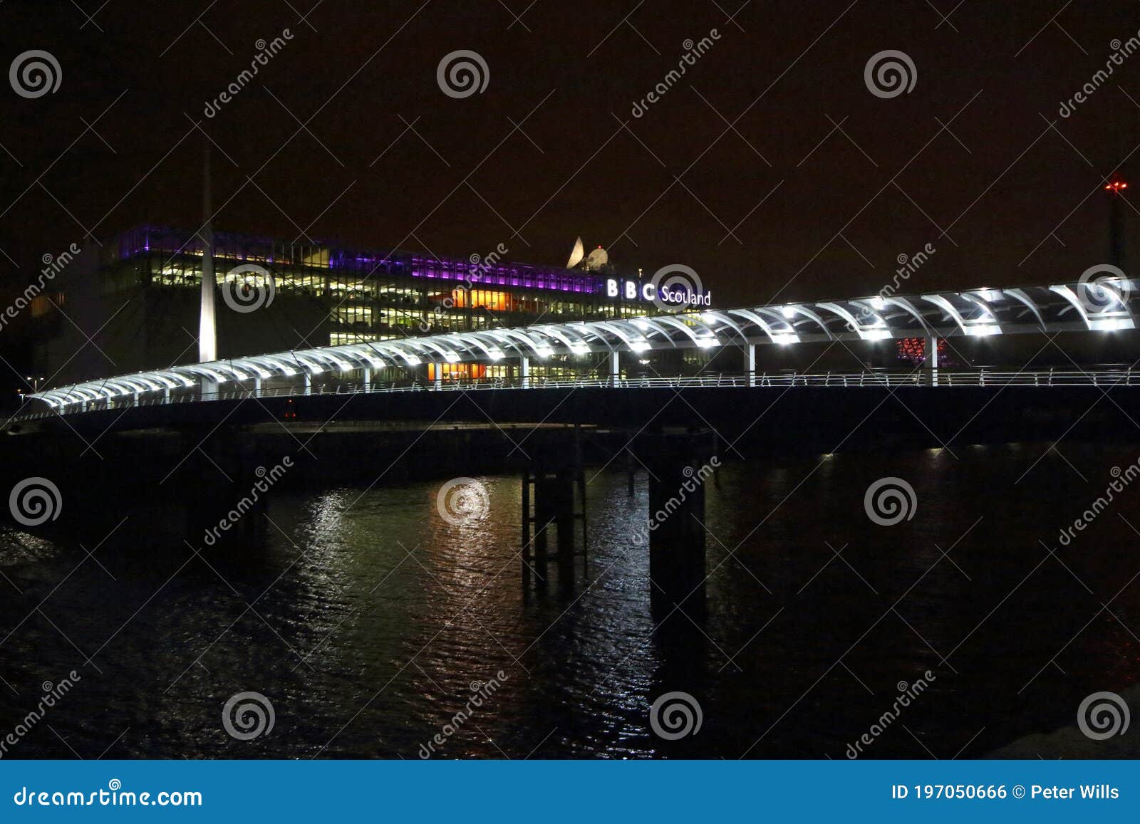 View of the Bells Bridge at Night Editorial Photo - Image of beautiful ...