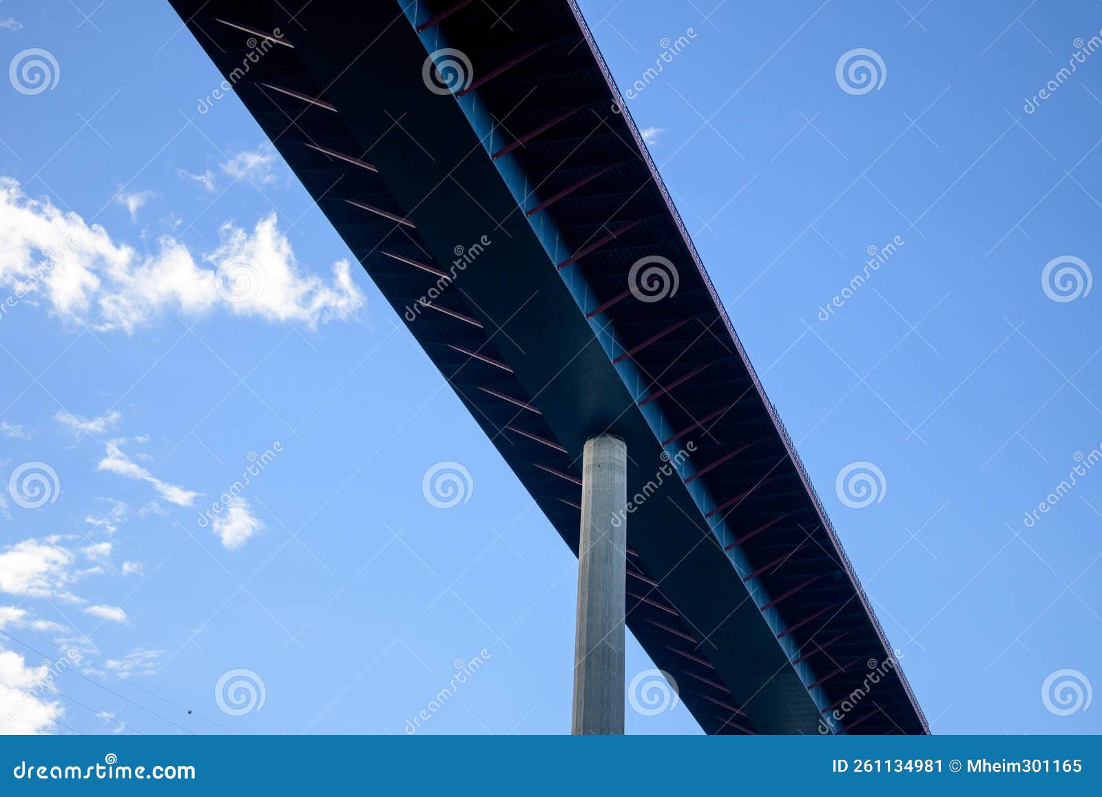 View from Below of a Bridge Stock Image - Image of perspective, highway ...