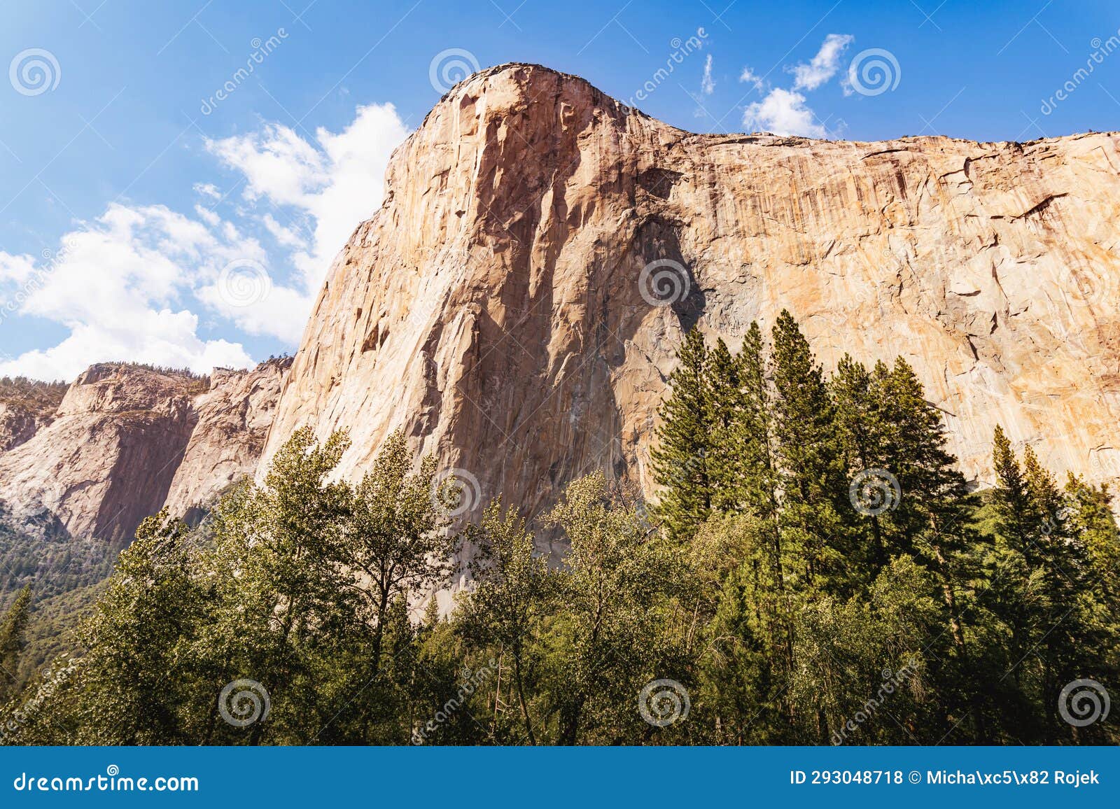 View from Below of El Capitan in Yosemite National Park Stock Photo ...