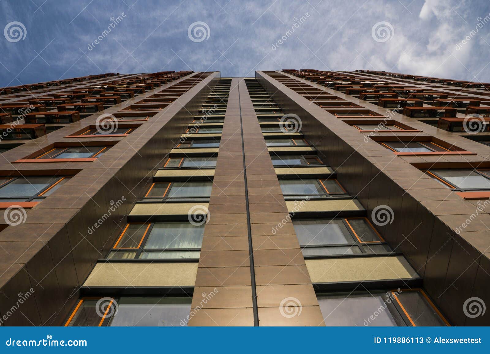 House view from below stock image. Image of multi, flat - 119886113