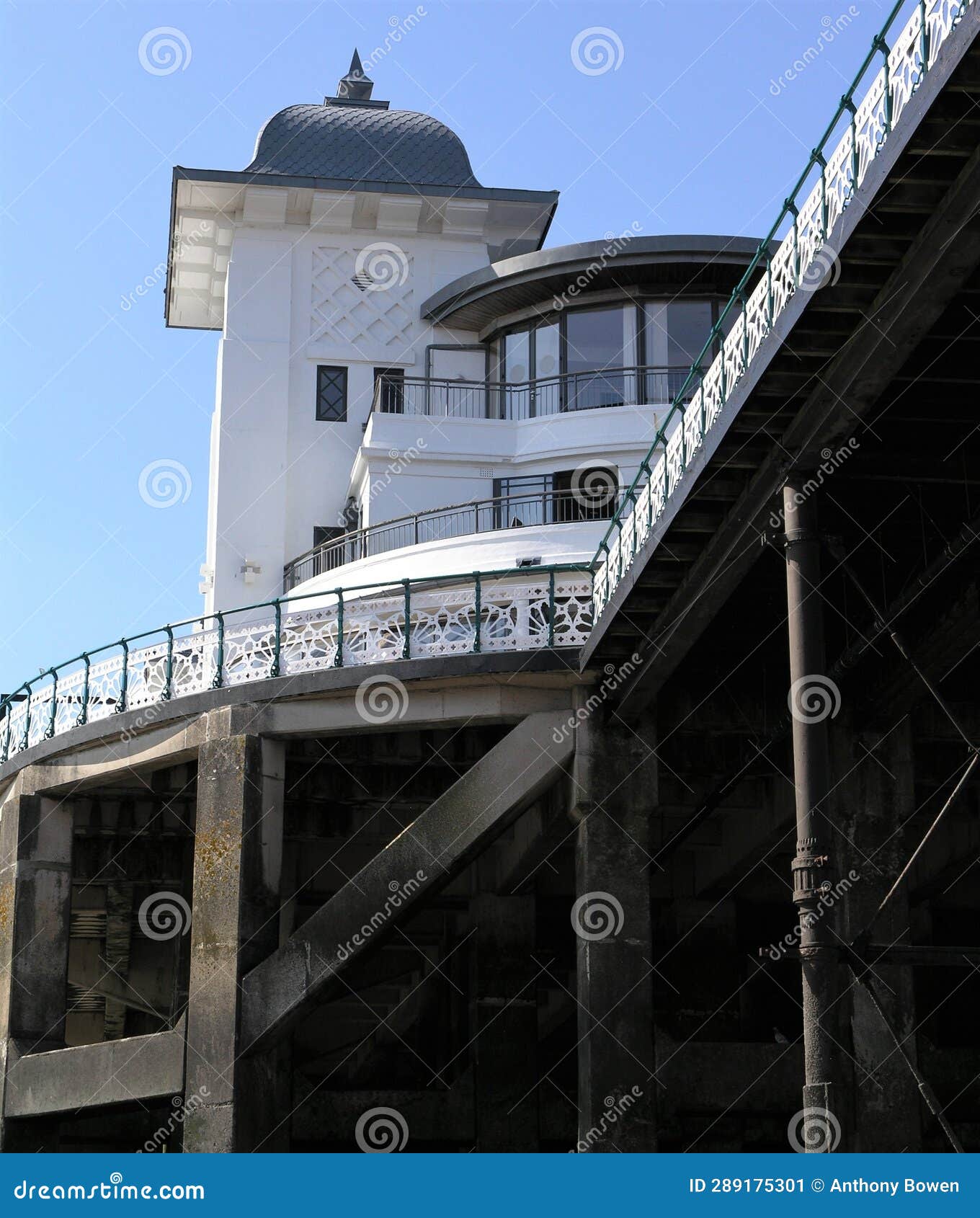Penarth Pier stock image. Image of summer, tourism, water - 289175301