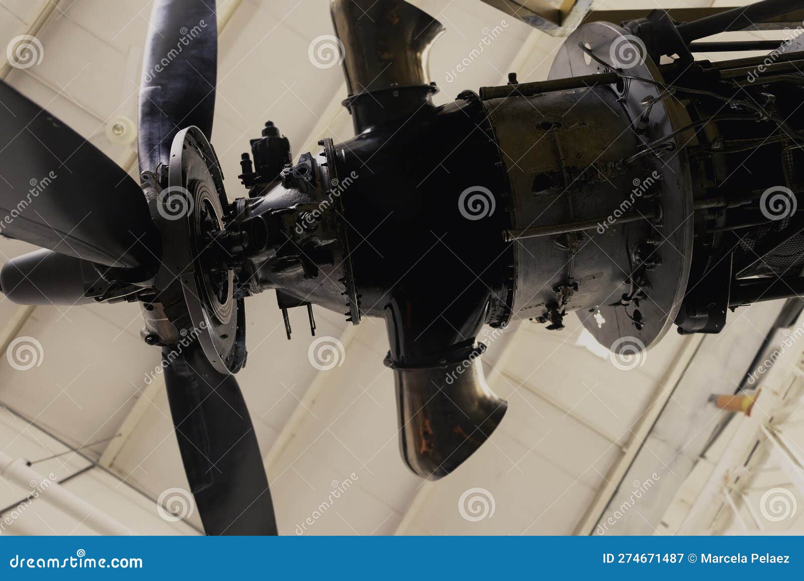 View from Below of Propeller of an Old Dismantled Plane 库存图片 - 图片 包括有 ...