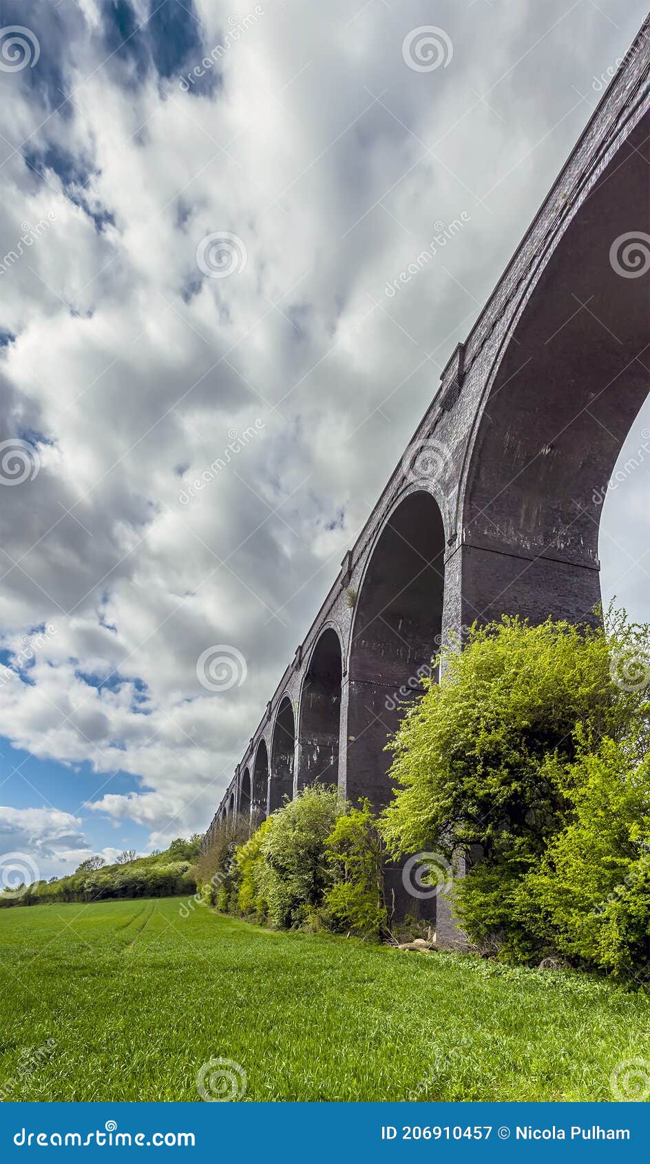 A View Beneath the North Section of the Conisbrough Viaduct at ...