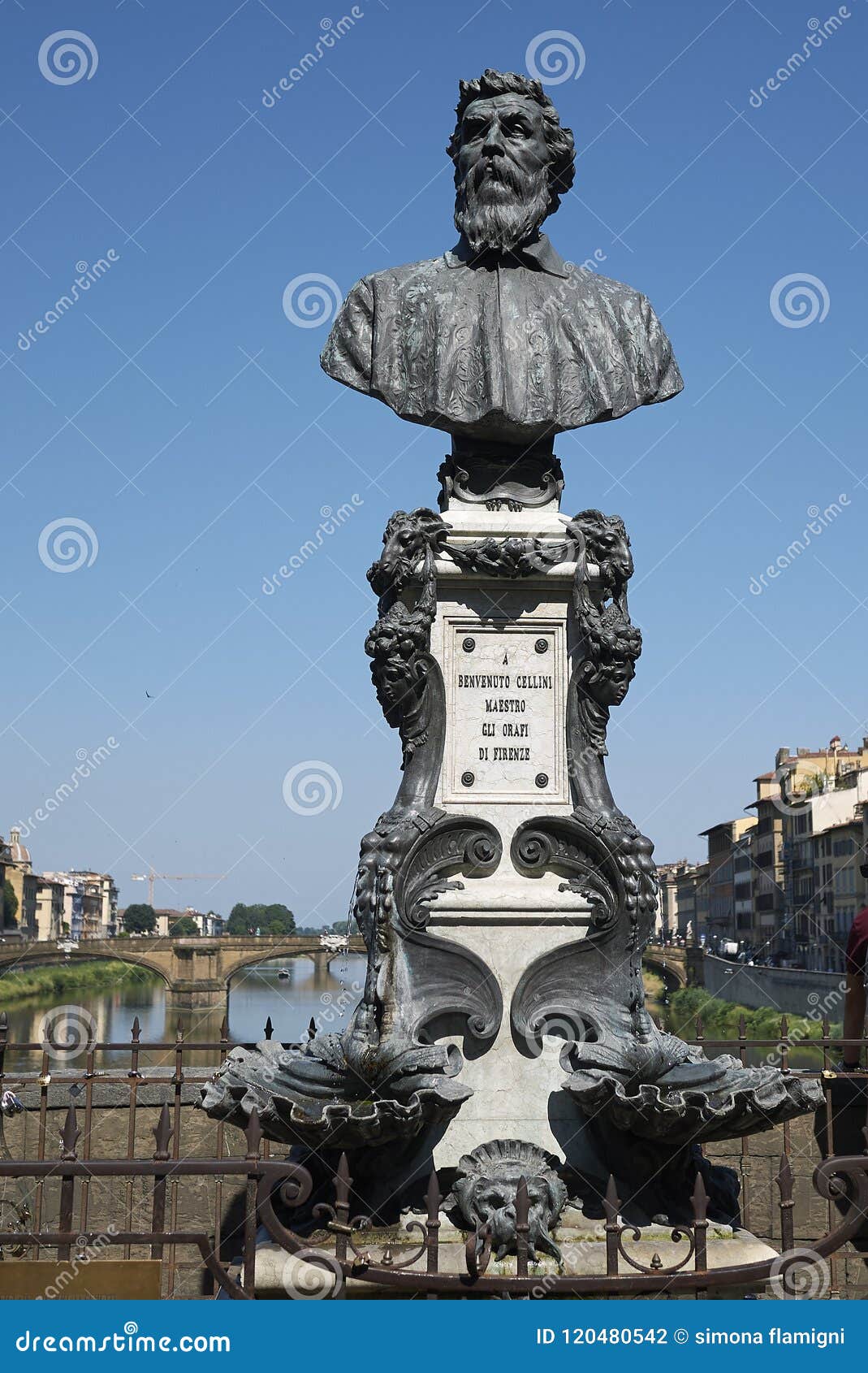 View of Benvenuto Cellini Bust Editorial Photography - Image of ...