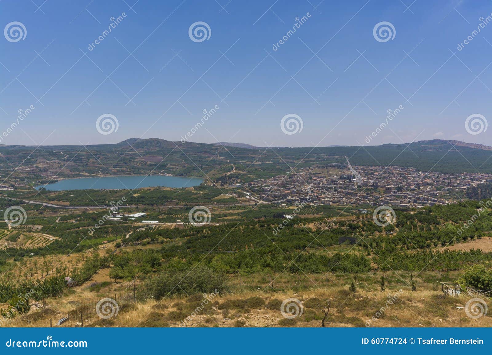 View of Berekhat Ram and Mas Ade Stock Photo - Image of scene, beauty ...