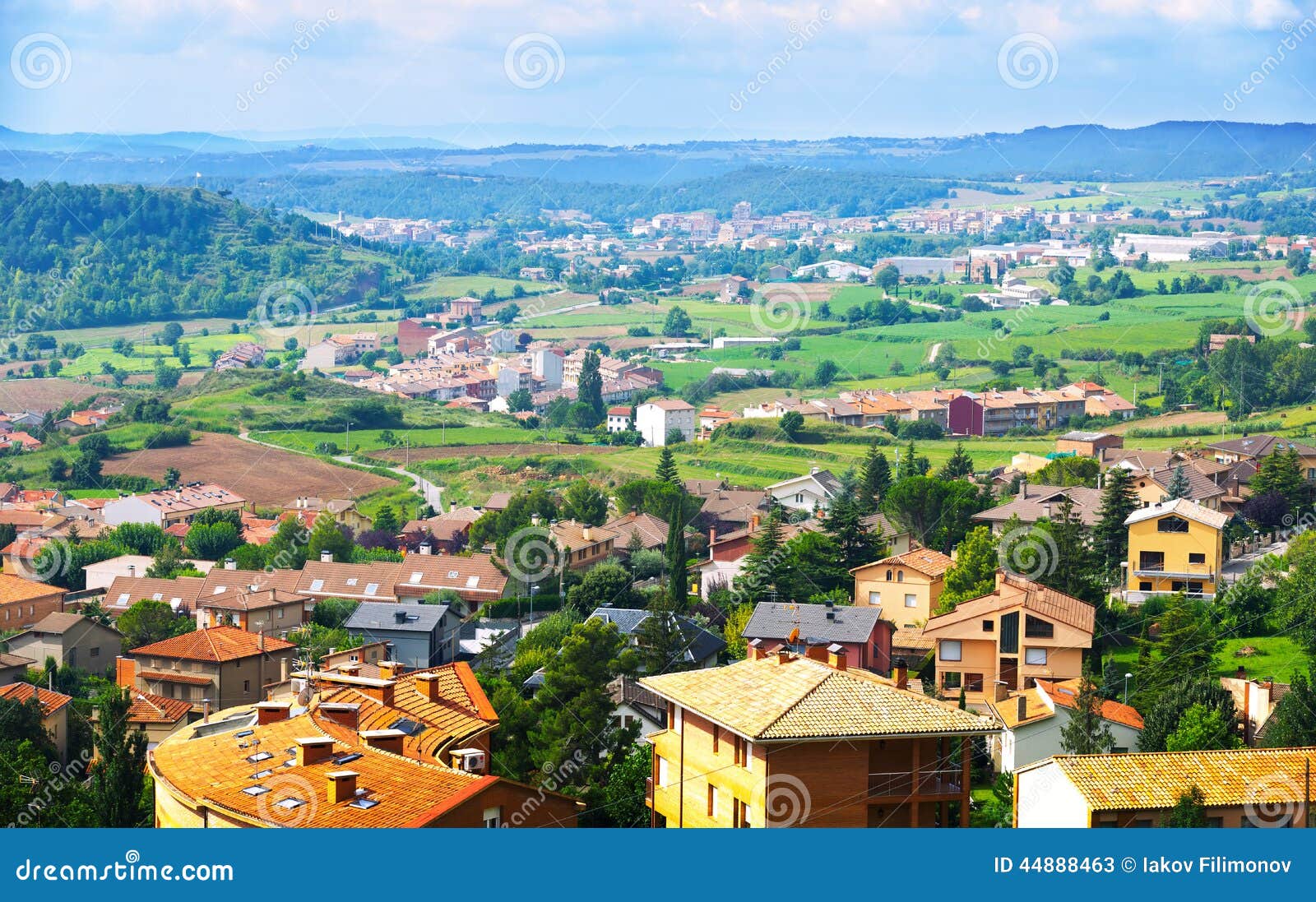 View of Berga Area in Summer Stock Image - Image of catalonia, xero ...