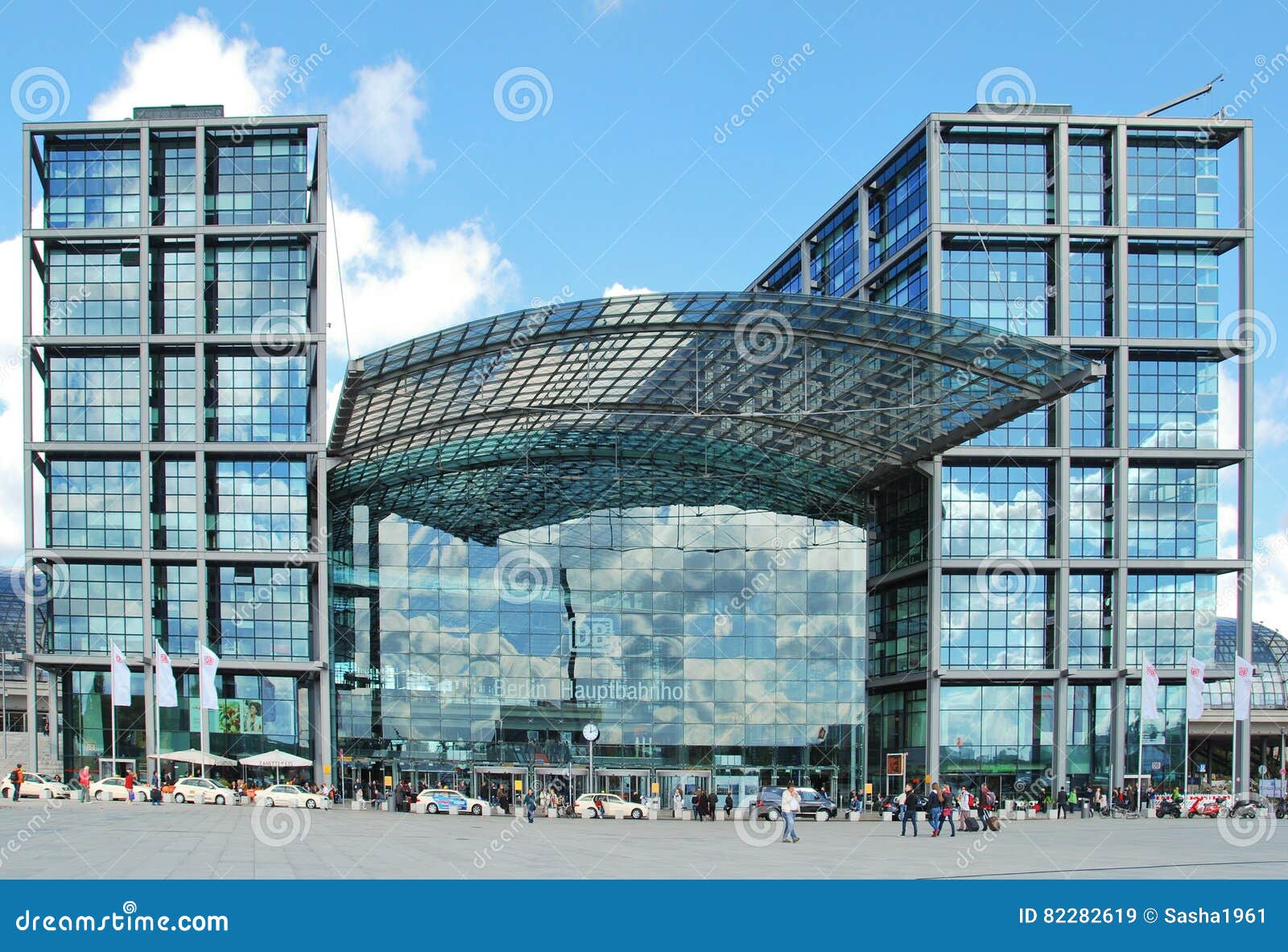 View of Berlin Main Station Editorial Stock Image - Image of transport ...