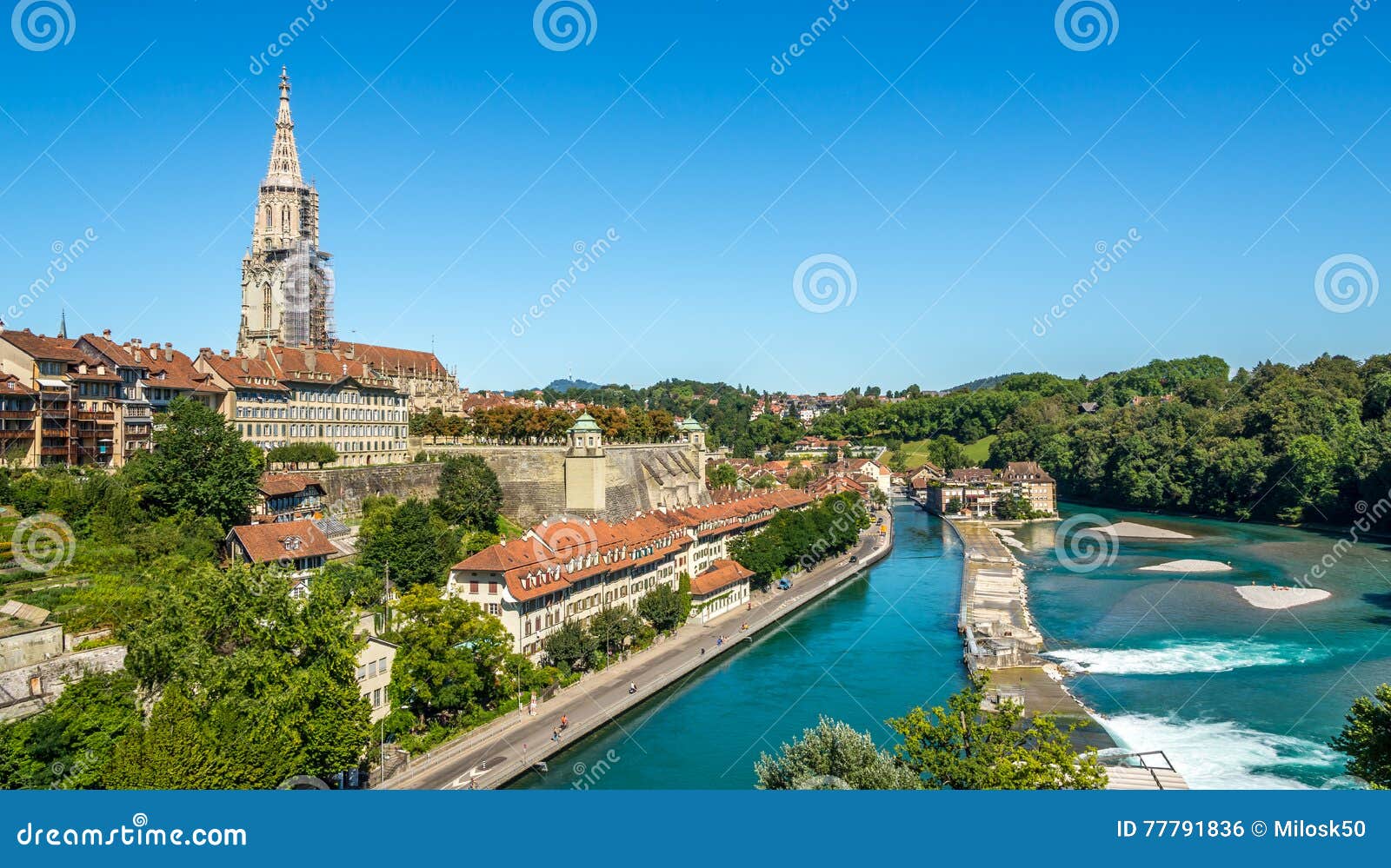 View at the Bern ,Capital of Switzerland Stock Photo - Image of river ...