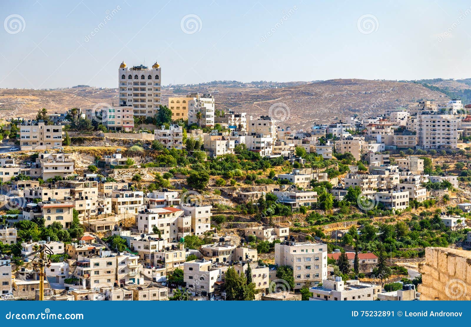 View of Bethlehem - Palestine Stock Image - Image of landscape, east ...