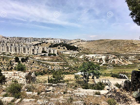 A view of Bethlehem stock image. Image of entrance, view - 160268899